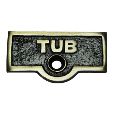 2 Switch Plate Tags DRIVEWAY Name Signs Labels Brass Traditional ...