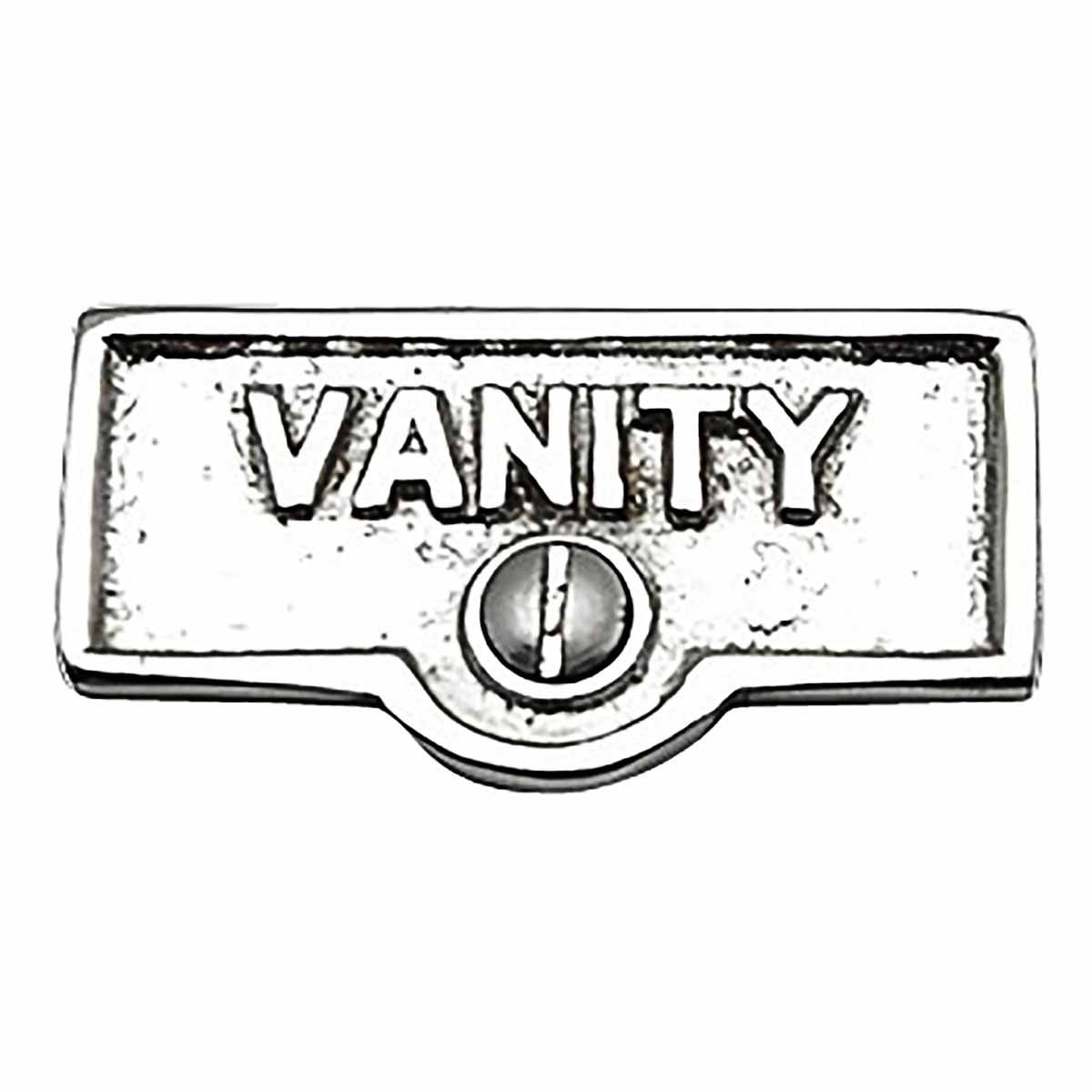 Switch Plate Tags VANITY Name Signs Labels Chrome Brass Traditional ...