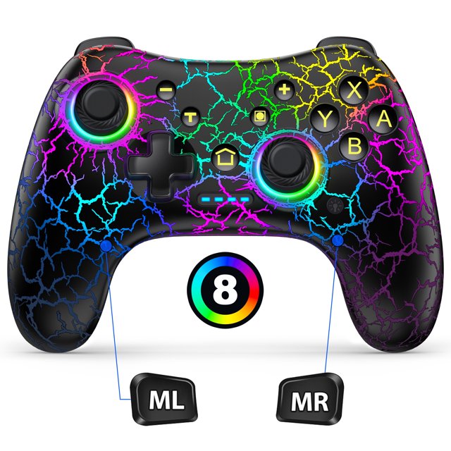 DinoFire Wireless Pro Controller for Nintendo Switch/Lite/OLED with ...