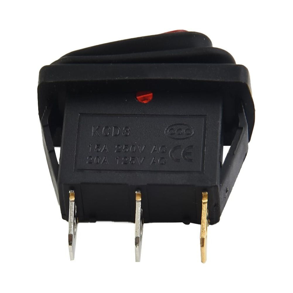 Switch Rocker Button With Led 15A 250V/20A 125V Ac Accessory Decoration ...