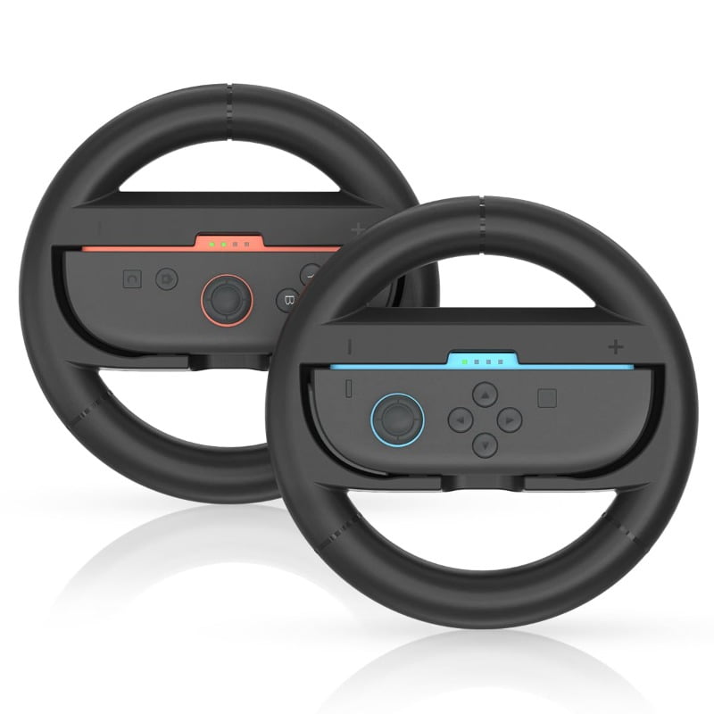 Switch Steering Wheel for Switch 2, Mario Kart Steering Wheel for 2 Joy ...