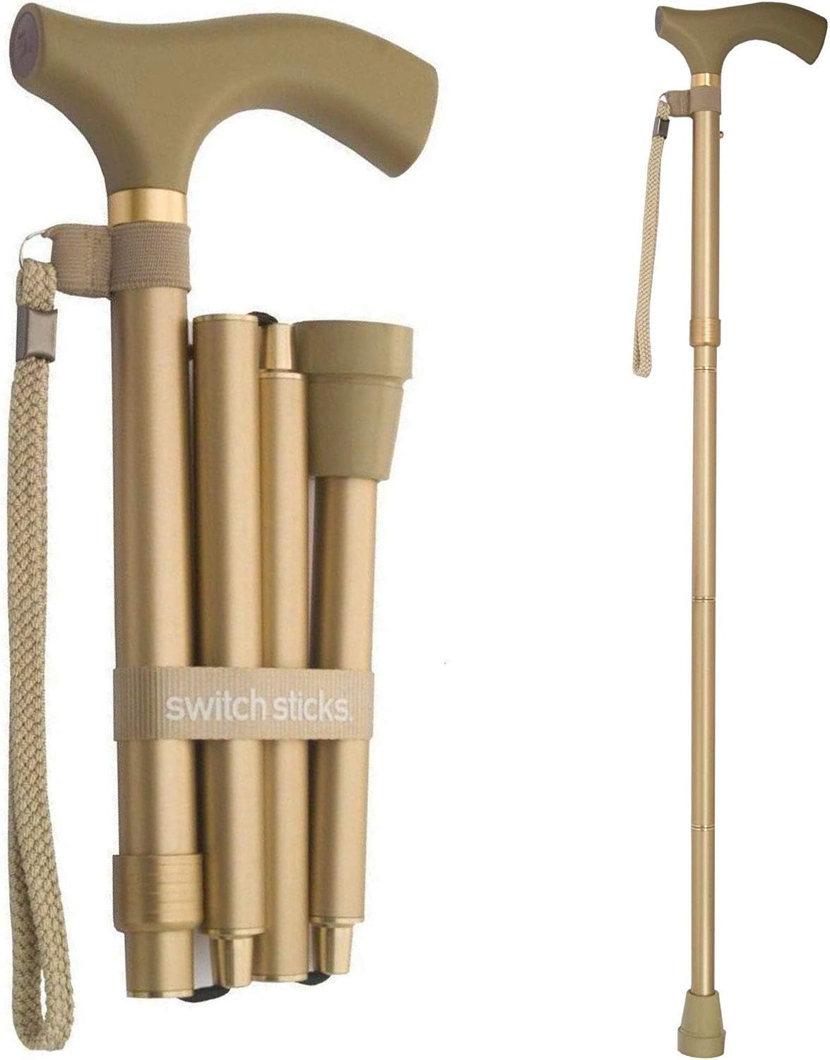 Switch Sticks Walking Cane for Men or Women, Foldable and Adjustable ...