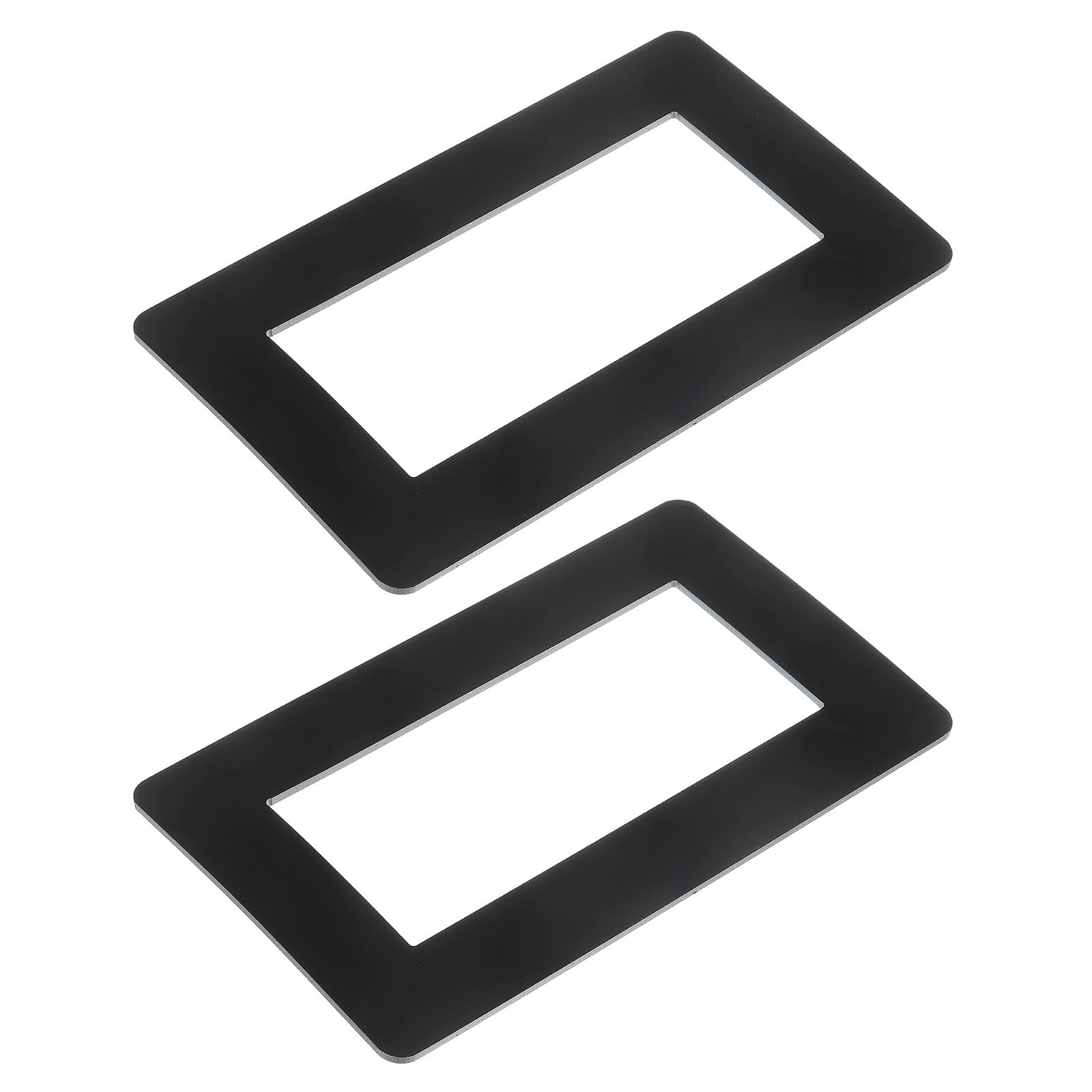Switch Surround Plate Dual Gang Aluminum Plastic Black 216mm x 130mm ...