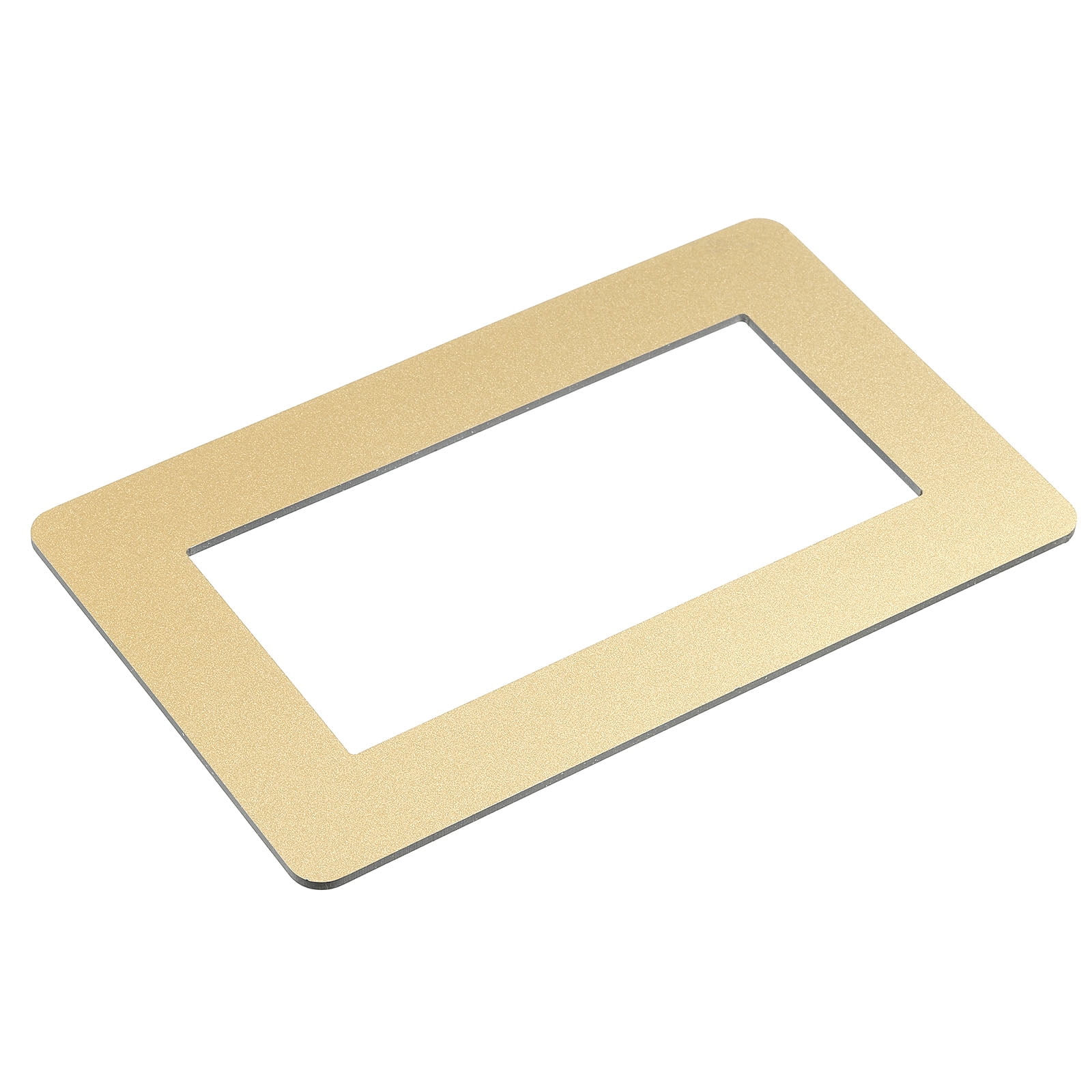 Switch Surround Plate Dual Gang Aluminum Plastic Bright Gold Tone 216mm ...