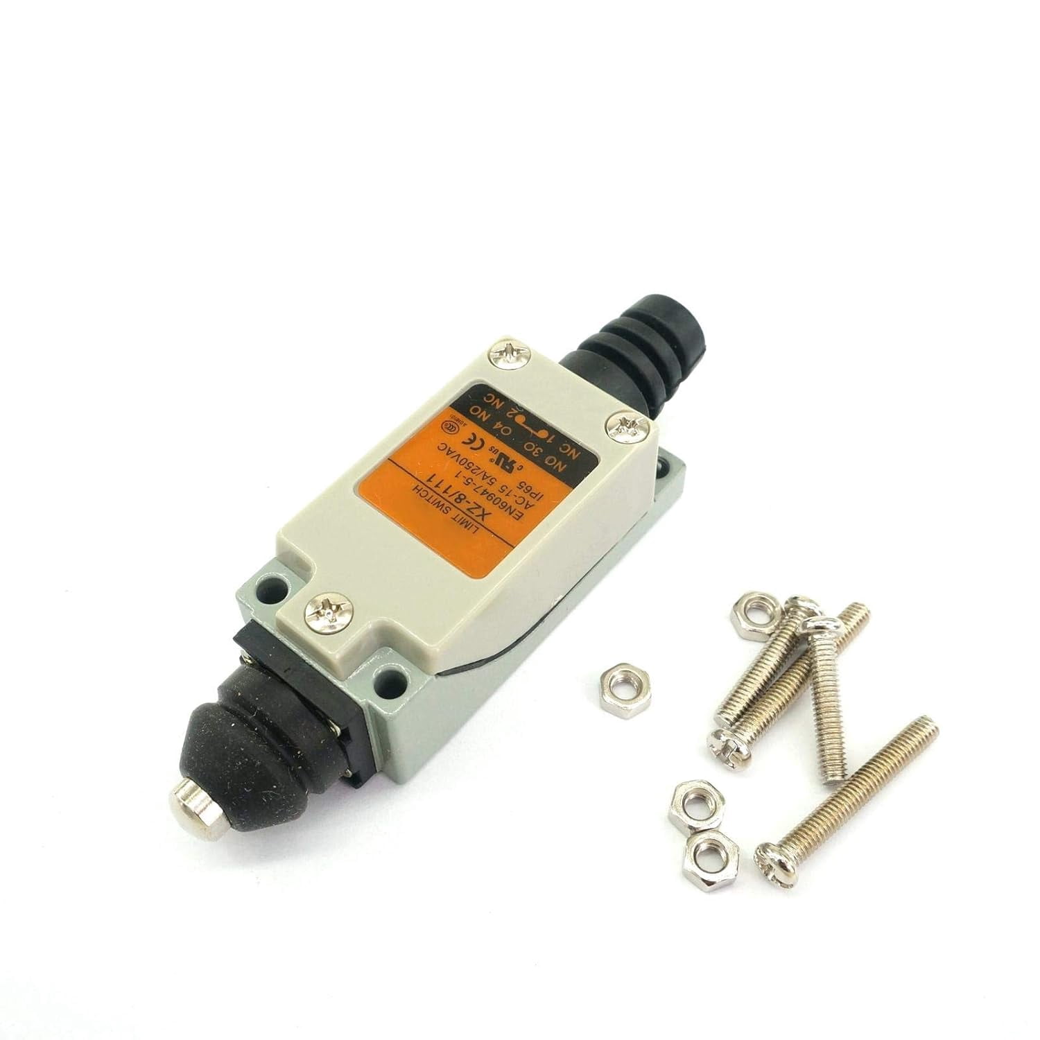 Switch XZ-8/111 5A/250VAC Micro Limit Switch SPDT NO+NC Push Plunger ...
