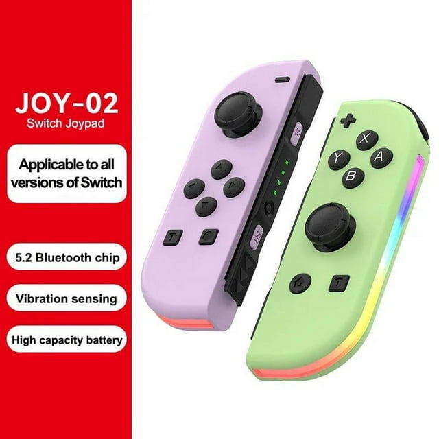 Switchjoycon Bluetooth Controller Ns Game Left And Right Wireless Rgb With Light Small 9557