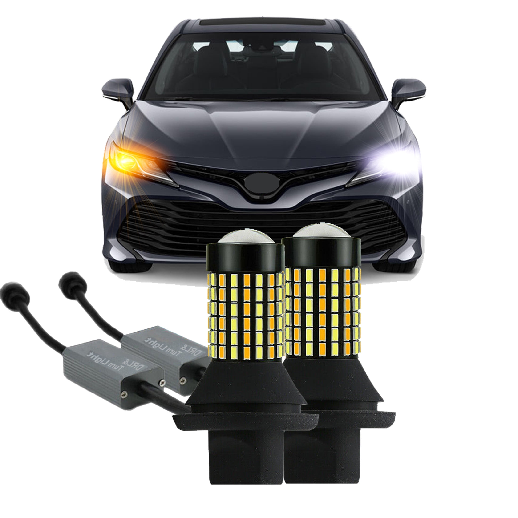 Switchback Dual Color LED Bulbs For Toyota Camry 2013 - 2019 2020 2021 ...