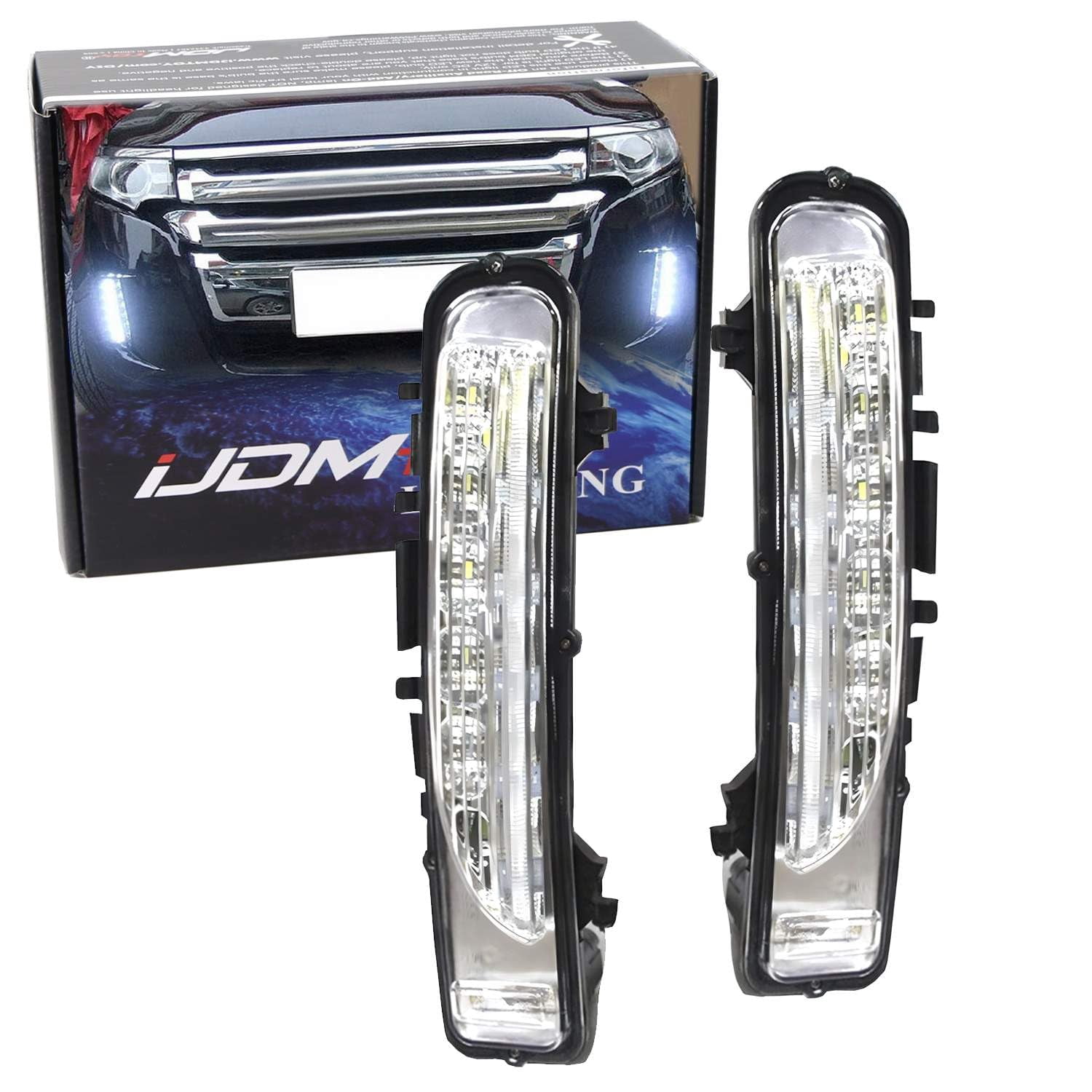 Switchback LED Daytime Running Lights For 2011-14 Ford Edge w/Turn ...