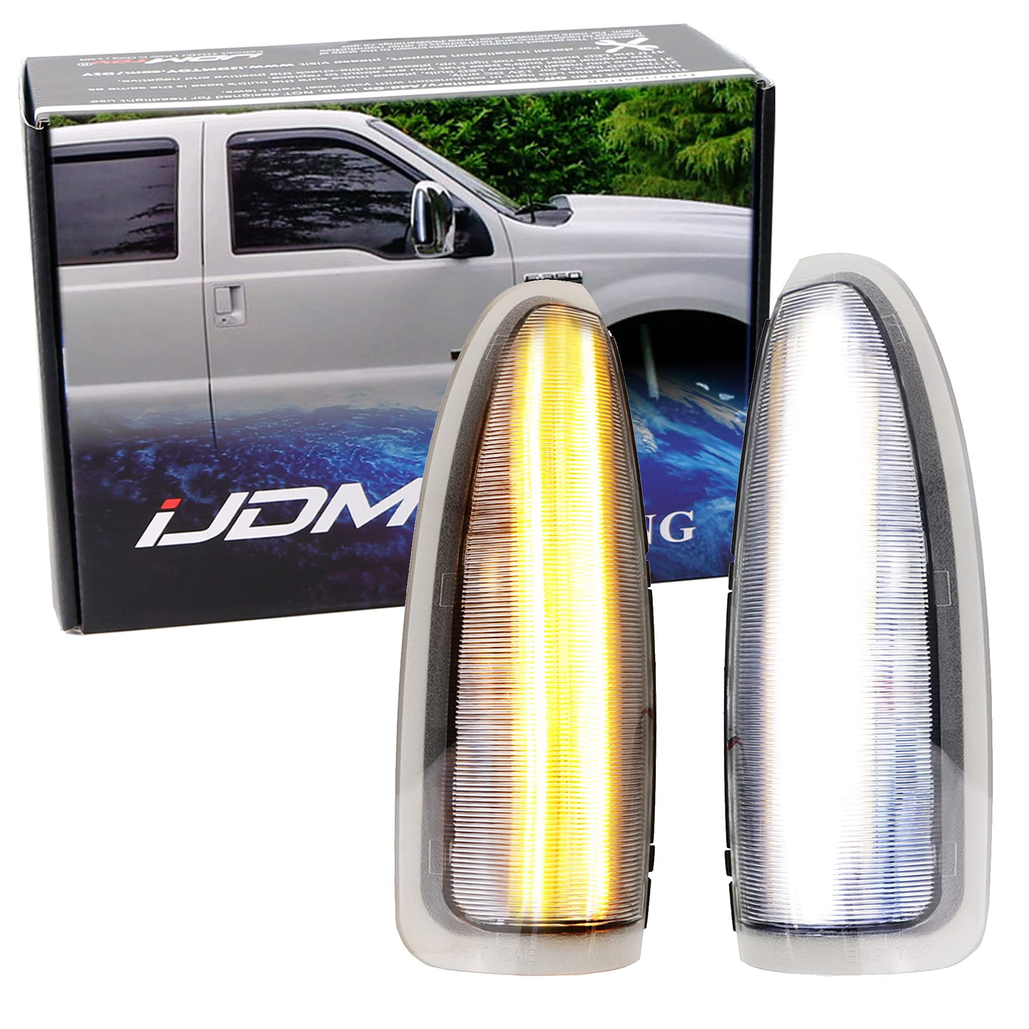 Switchback LED Side Mirror Marker Lamps For 2003-2007 Ford F250 F350 ...