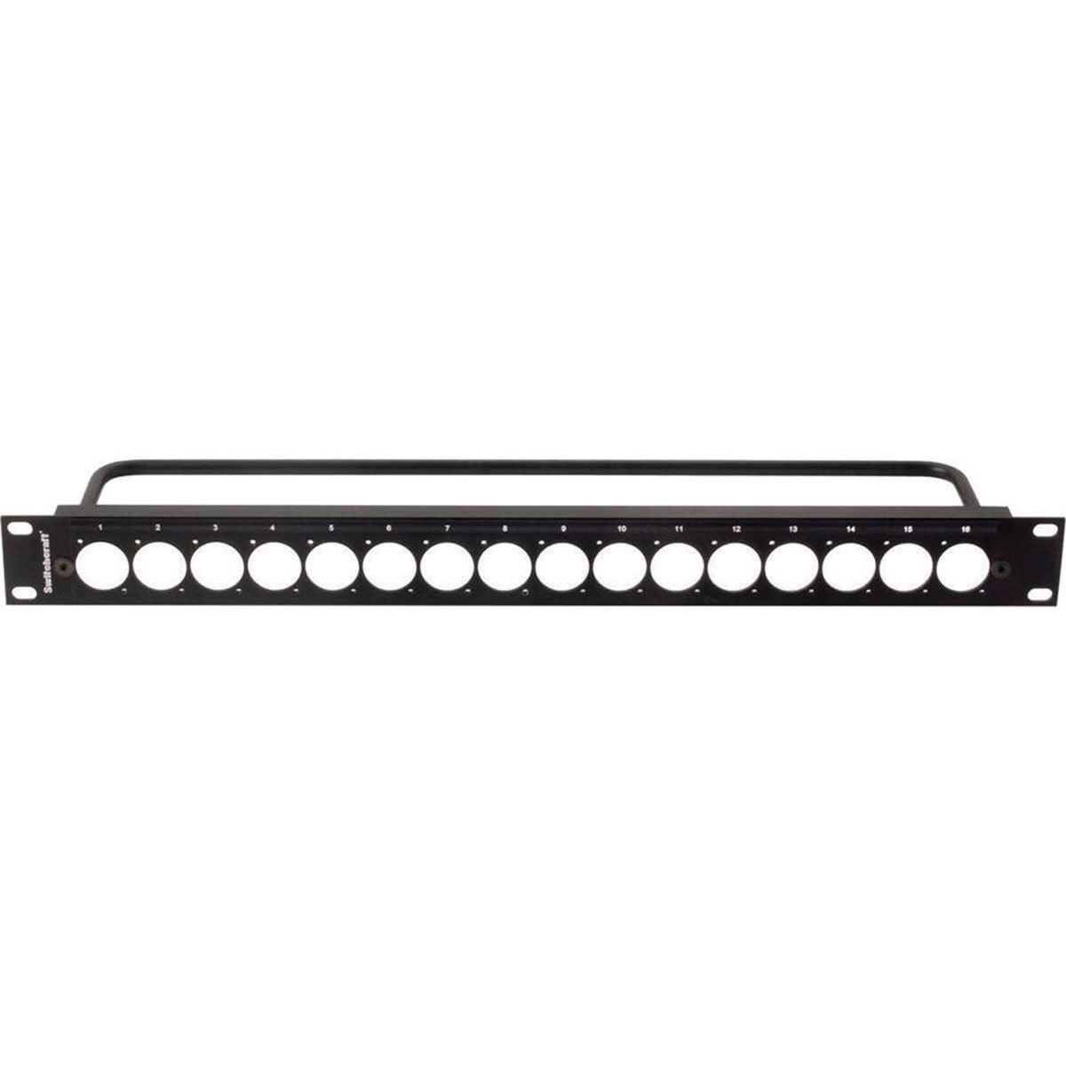 Switchcraft 1RU Empty QG Panel with 1x16 E Series Knockouts, 4-40 ...