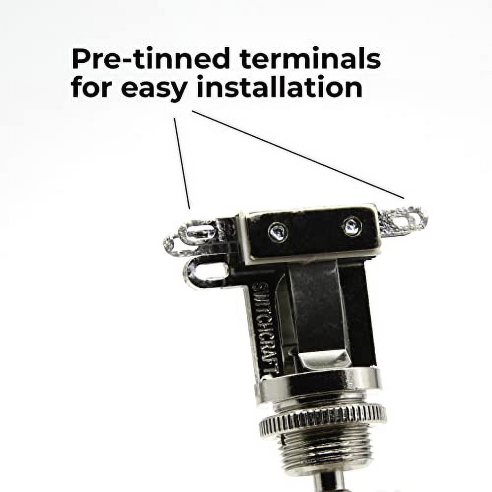 Switchcraft 3 Way Toggle Switch w/Genuine Tip, Short Toggle for Les ...