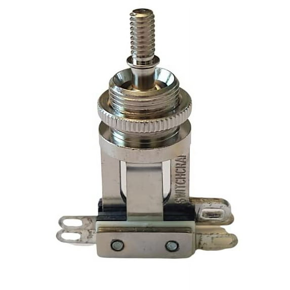 Switchcraft Short 3-way USA Toggle Switch for Les Paul - Nickel with Amber Tip - Walmart.com