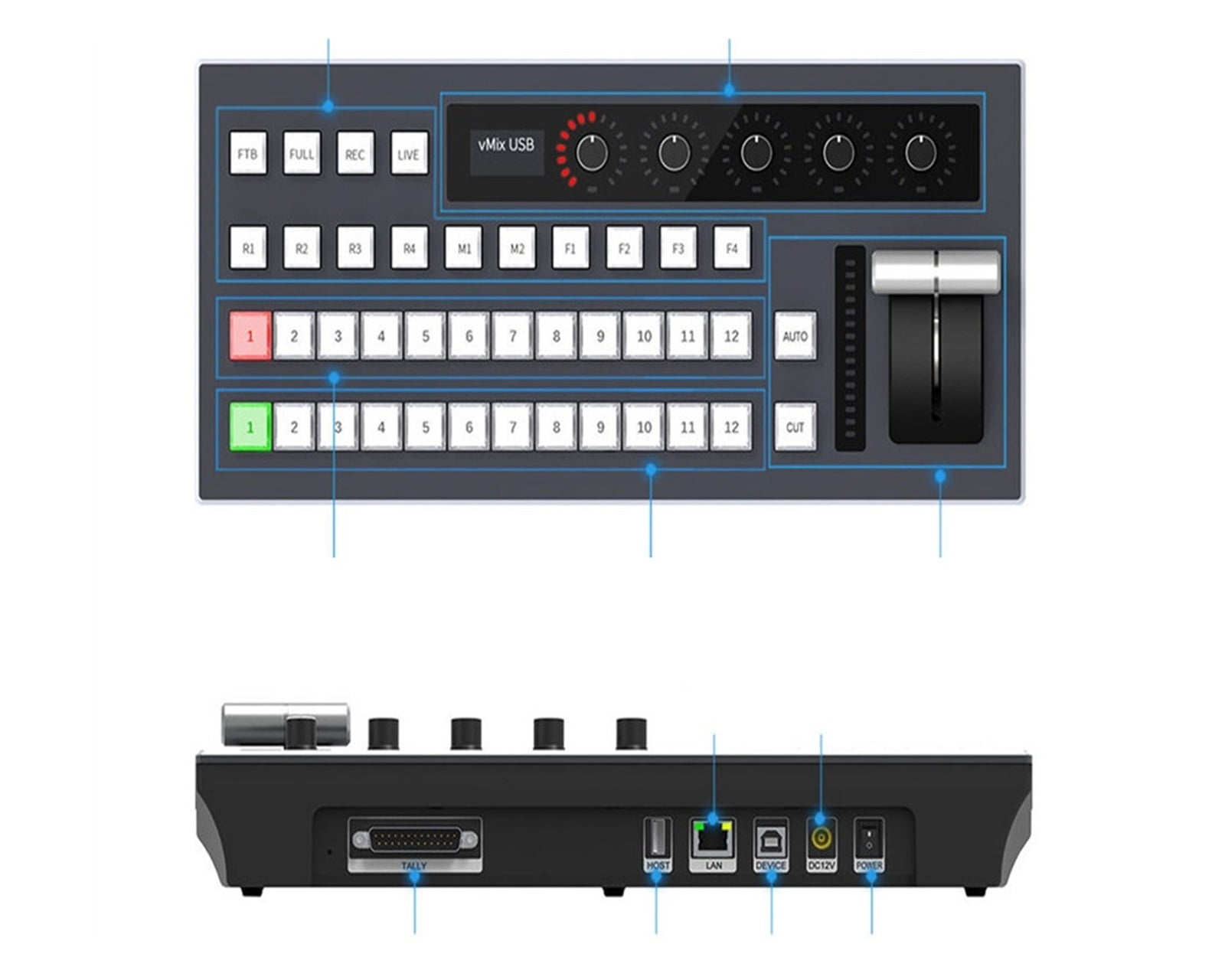 Switcher Panel Video Camera Console Controleer For Live Streaming Stage ...