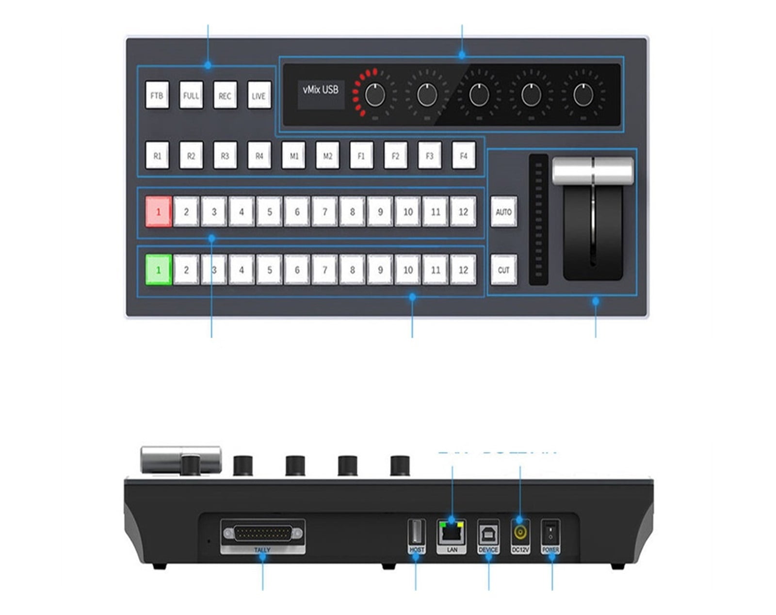 Switcher Panel Video Camera Console Controleer For Live Streaming Stage ...