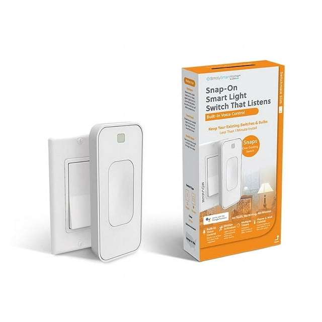 Switchmate Slim Voice-Activated Wire-Free Smart Switch, No Hub Required ...