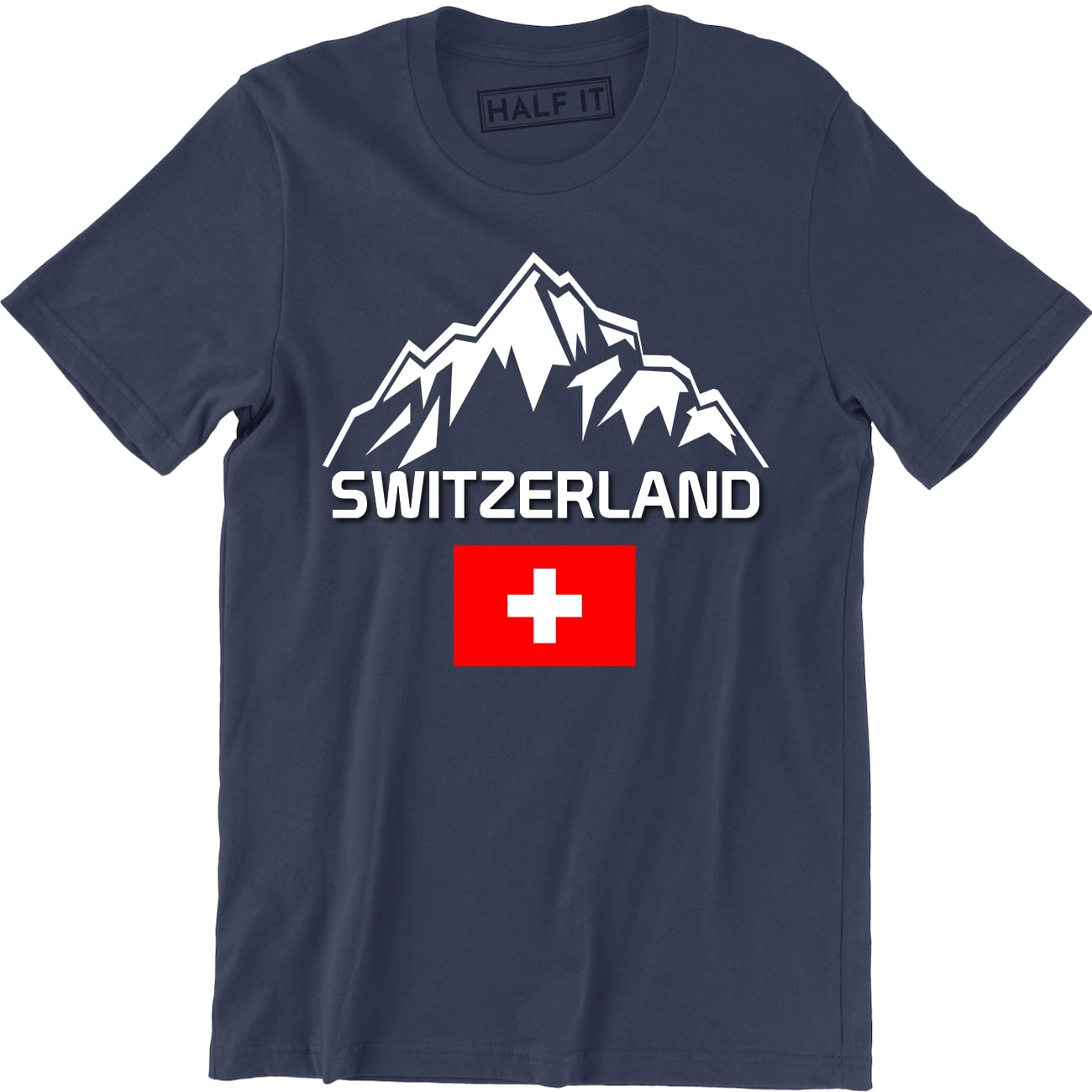 Switzerland Distressed Swiss Pride Flag World Cup Soccer Team Mens T ...