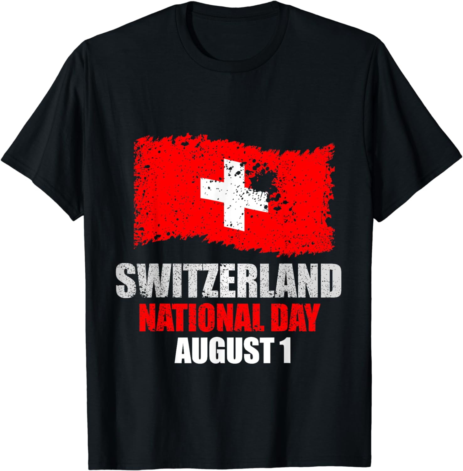 Switzerland Flag Swiss National Day Independence T-Shirt - Walmart.com