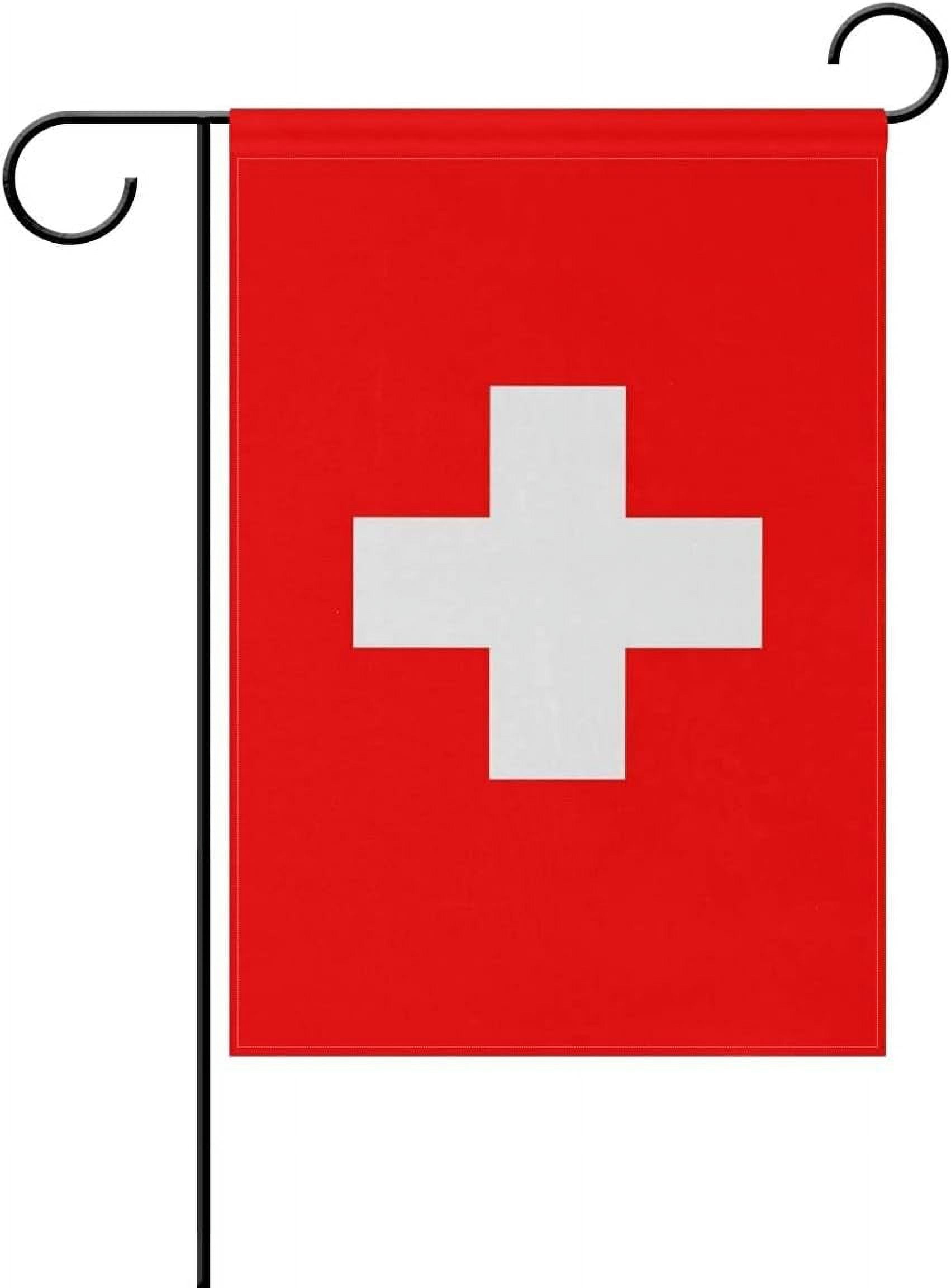 Switzerland Garden Flags 12.5 x 18 Inches Double Sided Vivid Color and ...