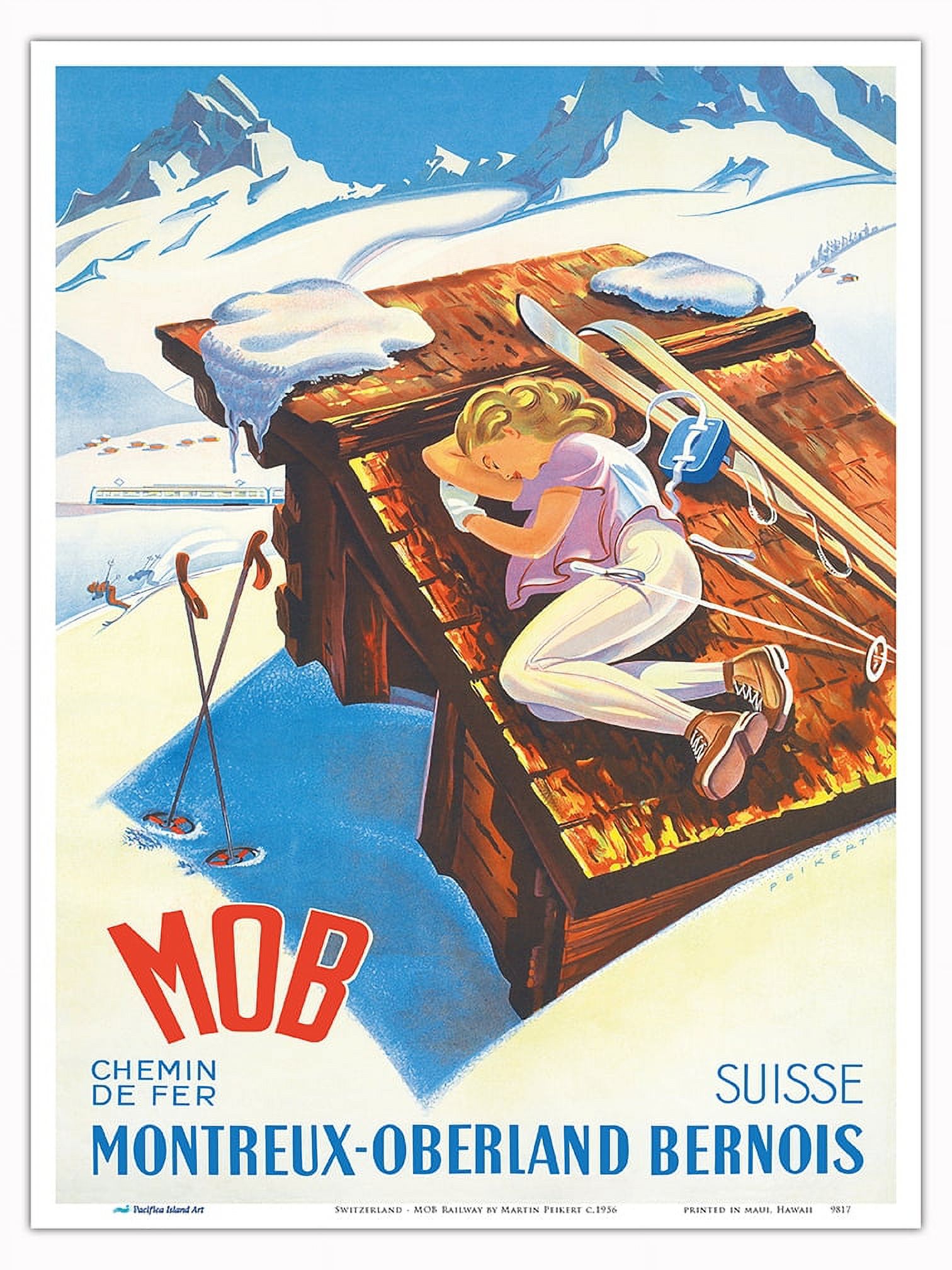 Switzerland (Suisse) - Women Skier - Montreux-Oberland Bernois (MOB ...