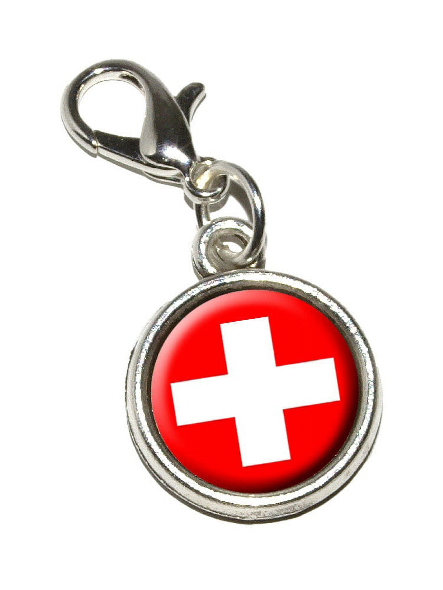 Switzerland Swiss Flag Bracelet Charm - Walmart.com