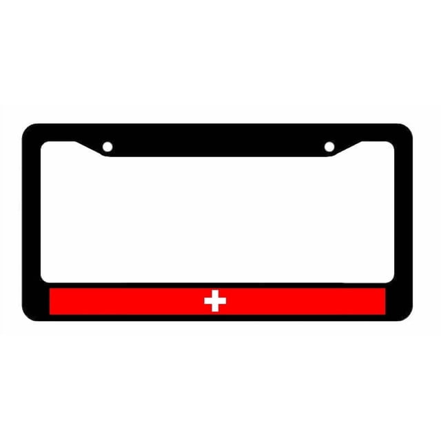 Switzerland Swiss Flag Country Stripe Racing Car Truck License Plate ...