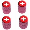 Switzerland Swiss Flag Tire Rim Wheel Aluminum Valve Stem Caps ...