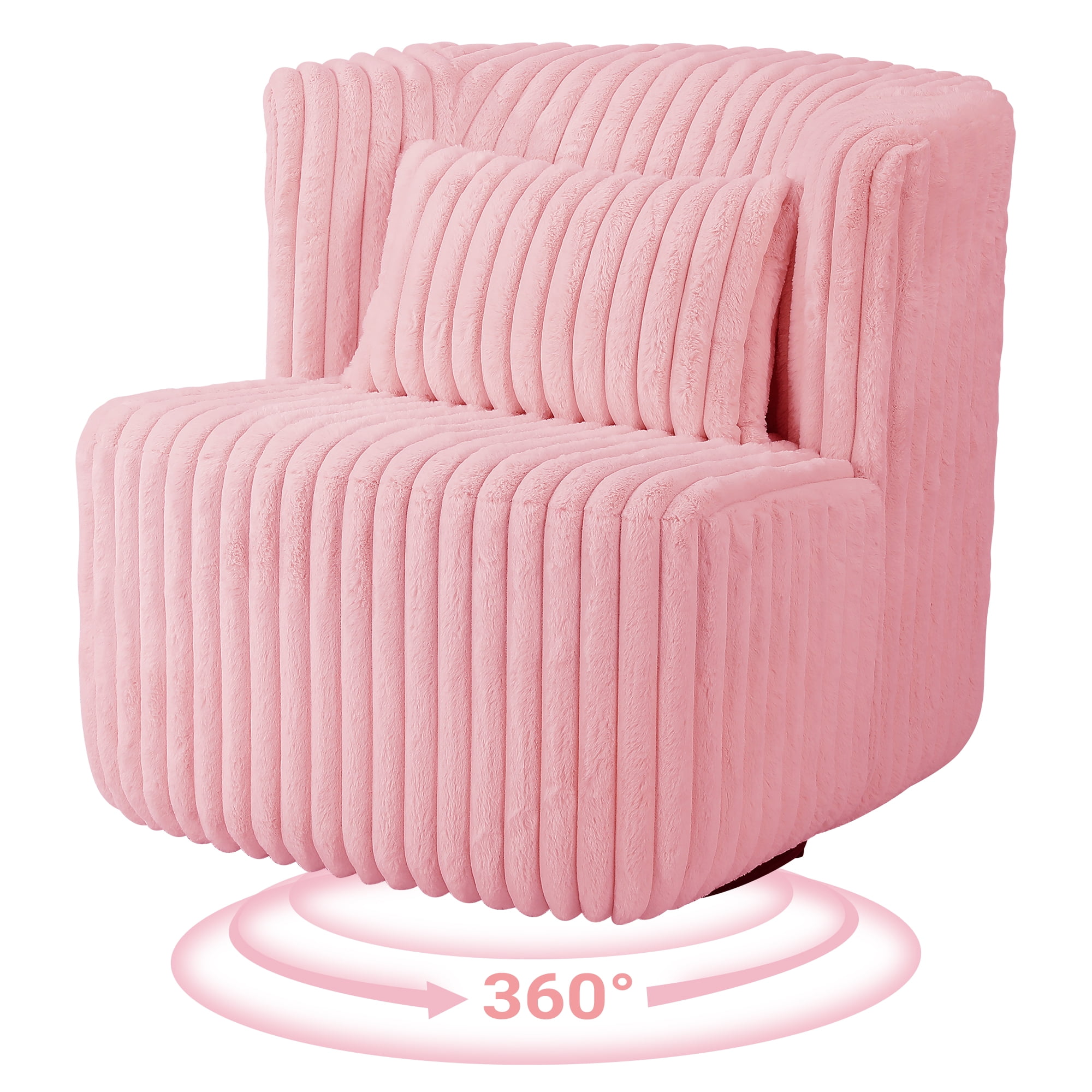 Luxury Upholstered 360° Swivel Accent Chair, Neche 2025 Newest Soft ...