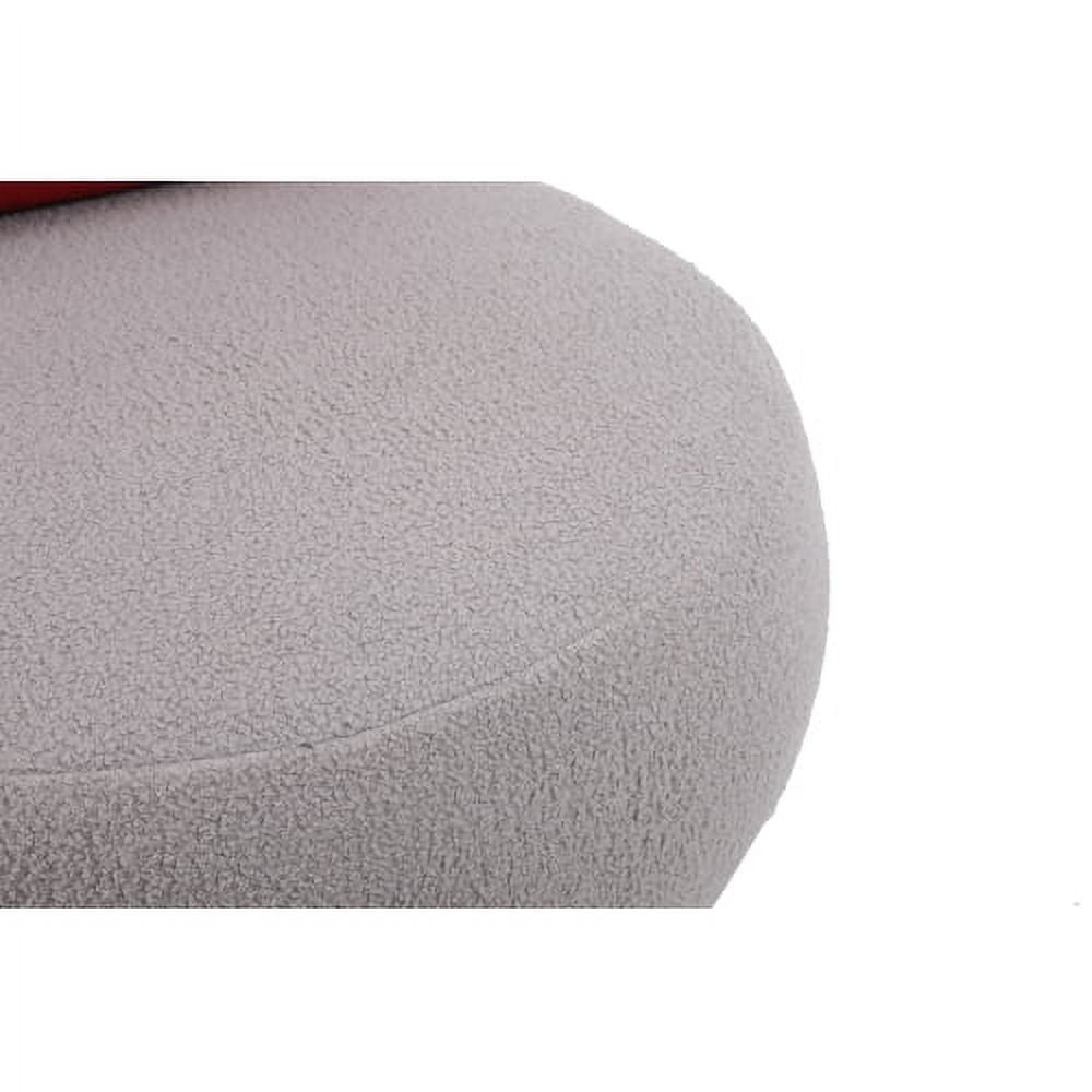 Swivel Accent Chair with Arm and Backrest, Round Barrel Chair with Gold ...