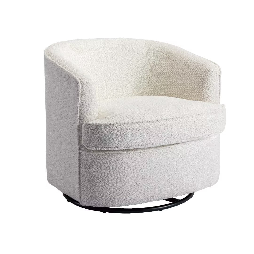 Swivel Accent Chair, Modern Round Accent Sofa Chair, Comfy Swivel ...