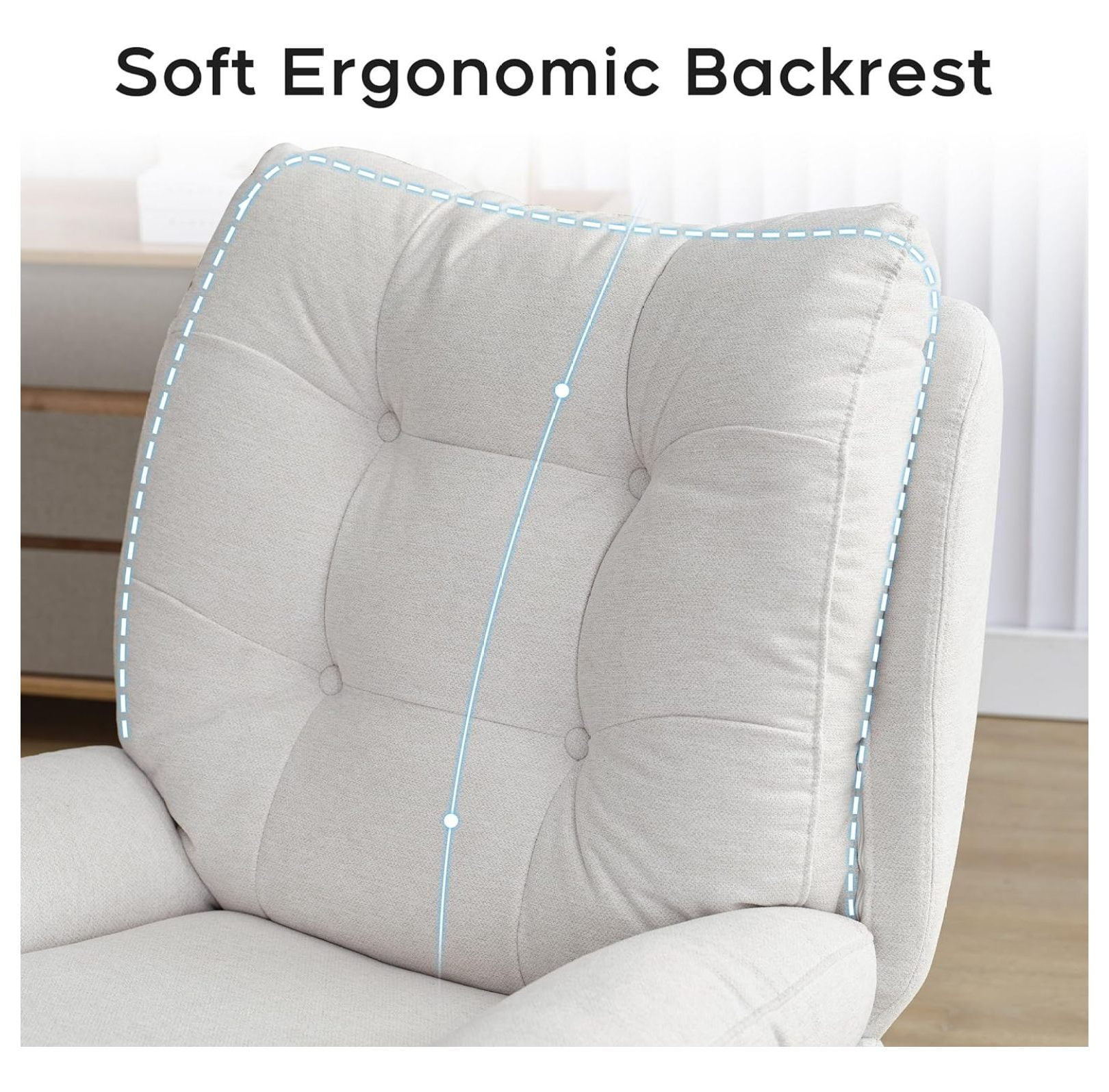 Swivel Accent Chair with Ottoman Modern Reading Chairs Ottoman Set ...