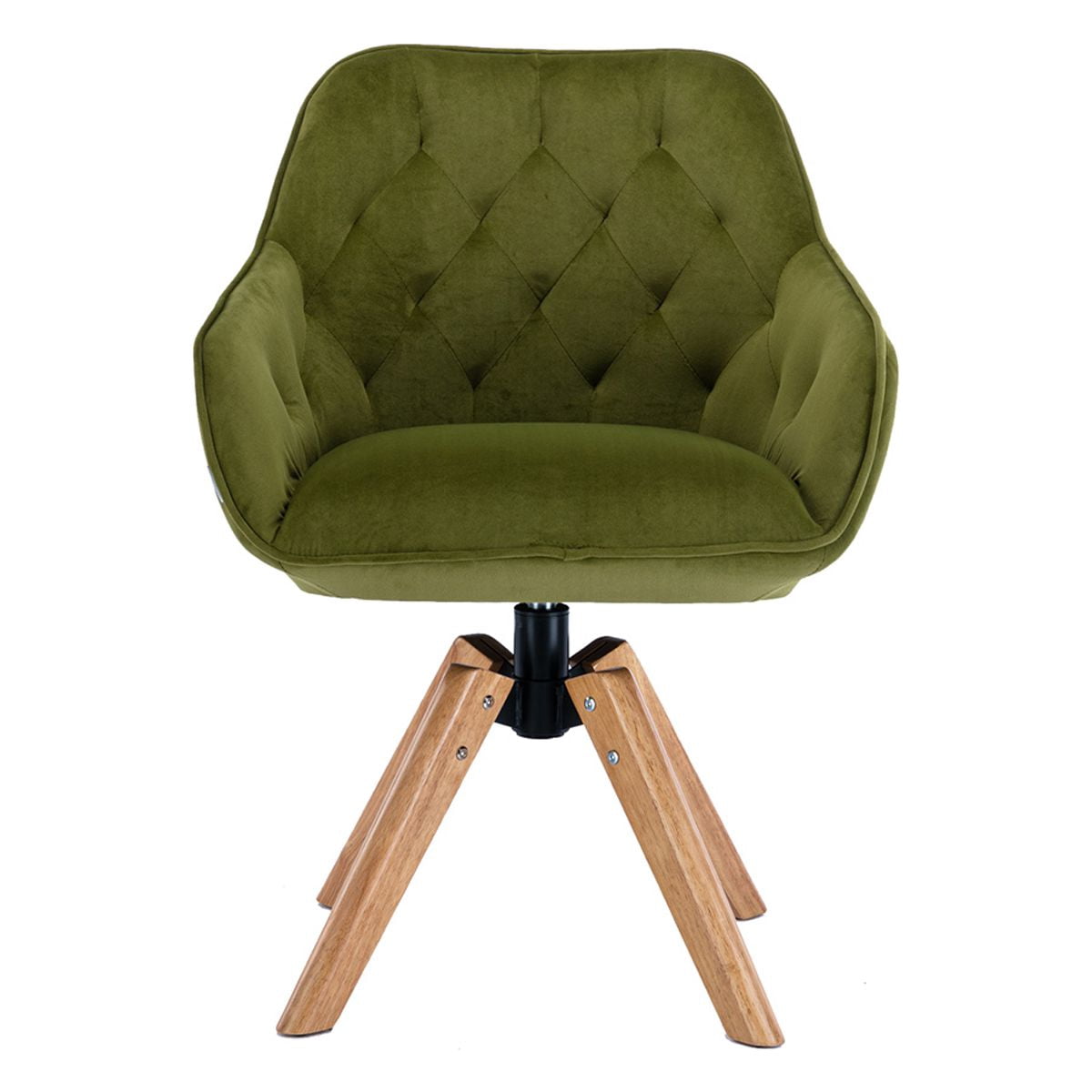 Swivel Accent Chair, Tufted Upholstered Dining Chairs Armless Desk ...