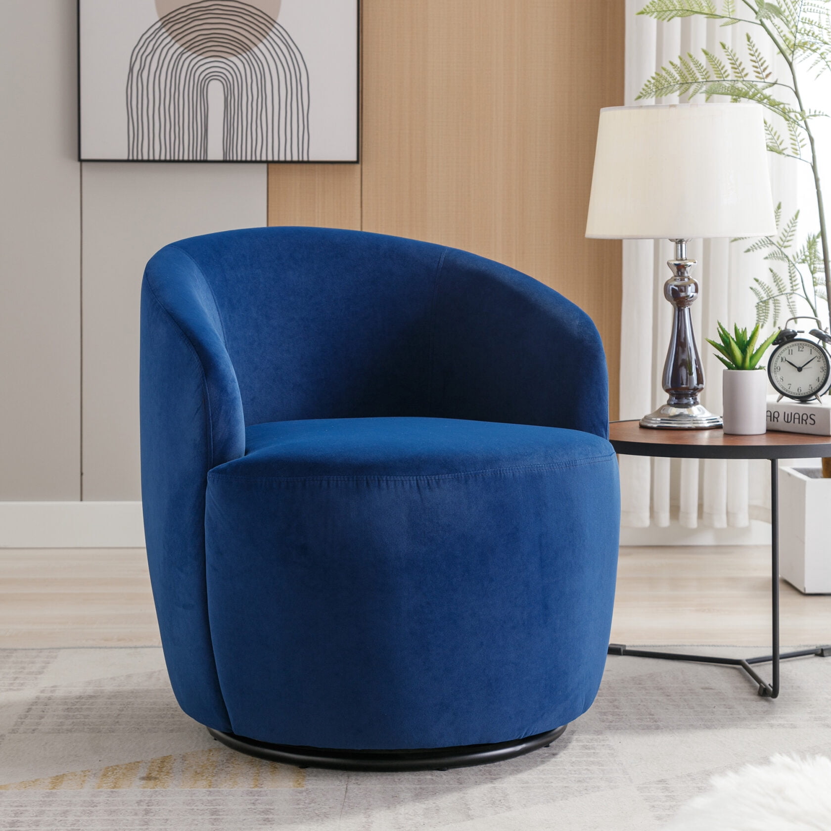 Swivel Accent Chair with Arm Rest, Armchair for Nursery, Living Room ...