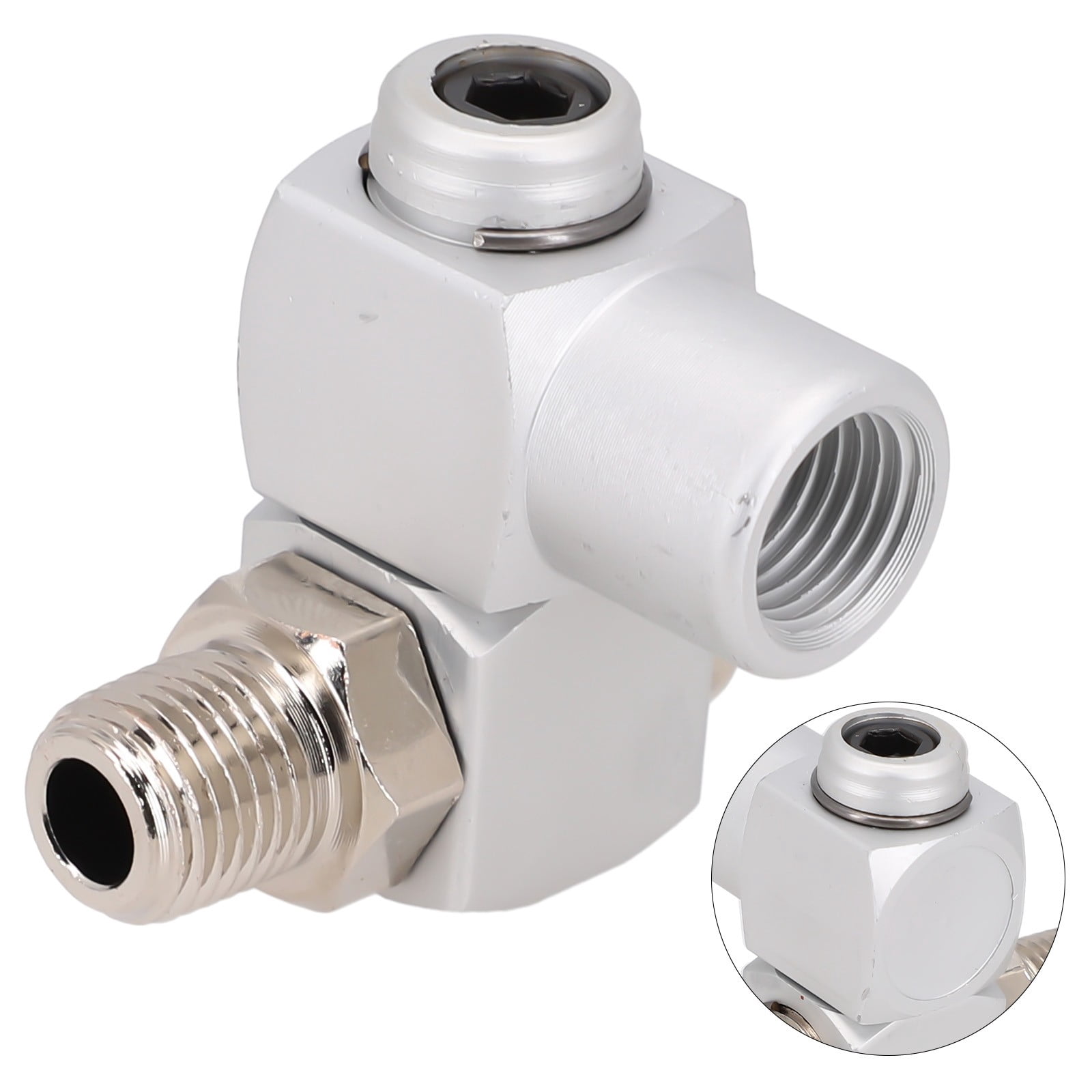 Swivel Air Connector Adapter For All Corresponding Air Tool Aluminum 1/ ...