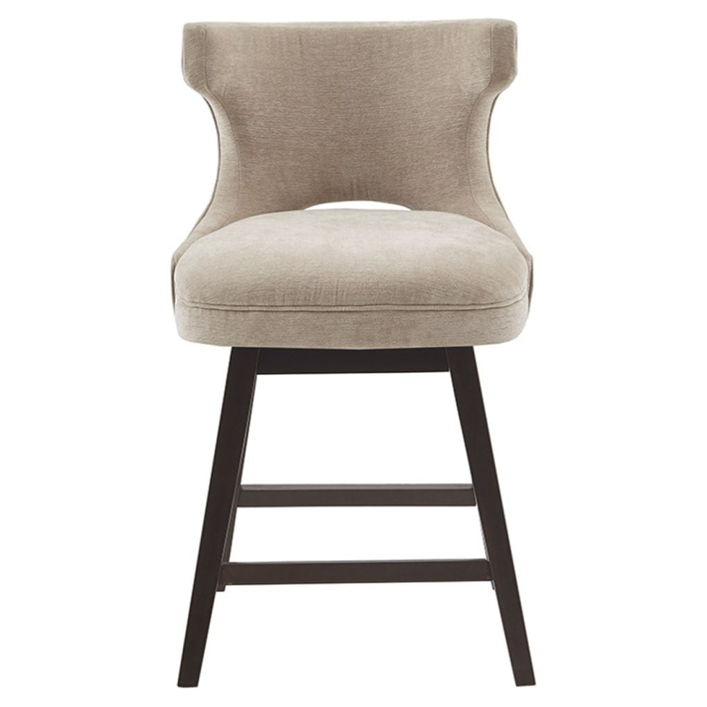 Swivel Bar Stool,Counter Height Barstool with Back and Footrest ...