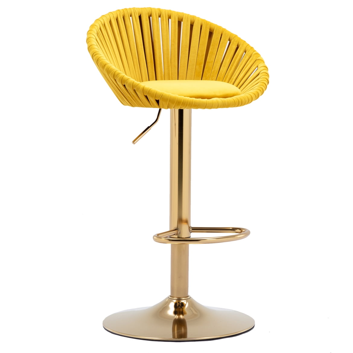 Swivel Bar Stools Set of 2, Velvet Dining Chairs Modern Counter Height ...