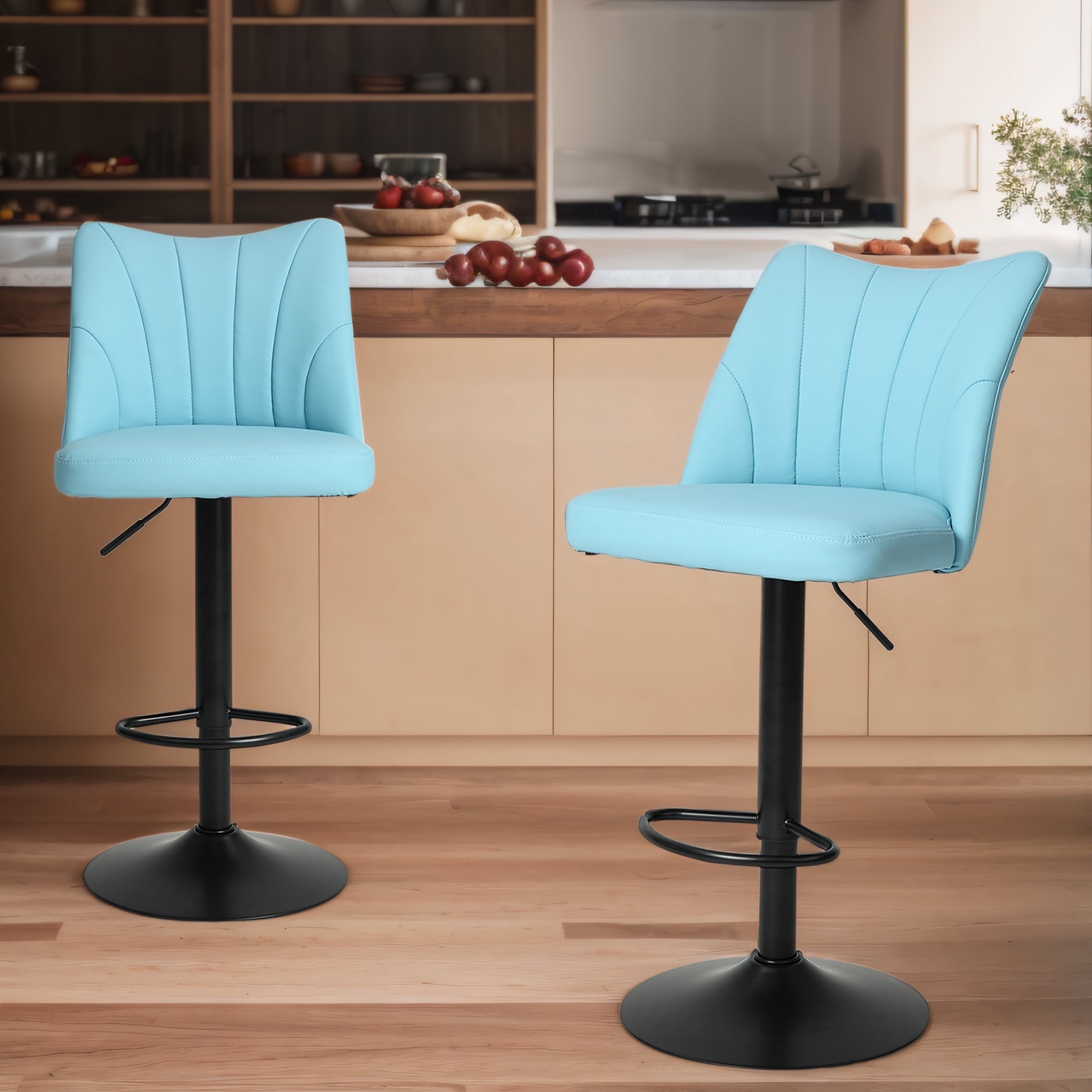 Swivel Bar Stools Set Of 2,Height Adjustable Counter Stool,Modern ...