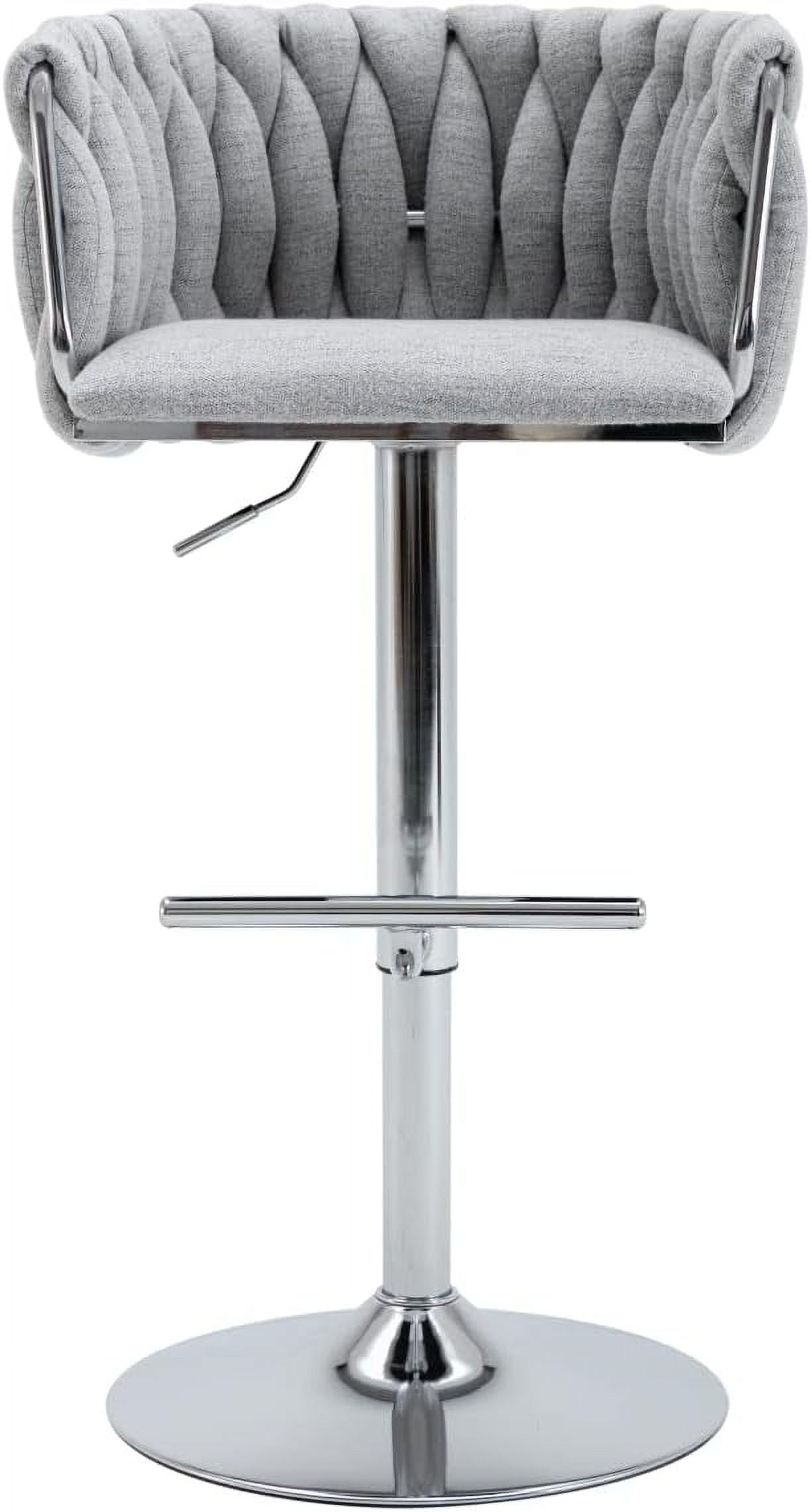 Swivel Bar Stools Set of 2 Adjustable Counter Height Bar Stools with ...