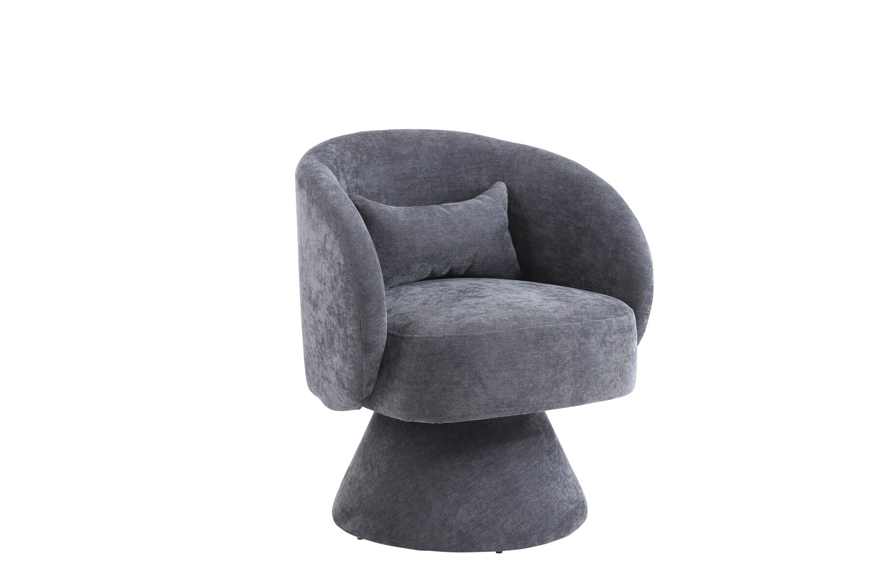 Swivel Barrel Chair, Upholstered Swivel Cuddle Accent Sofa Chairs for ...