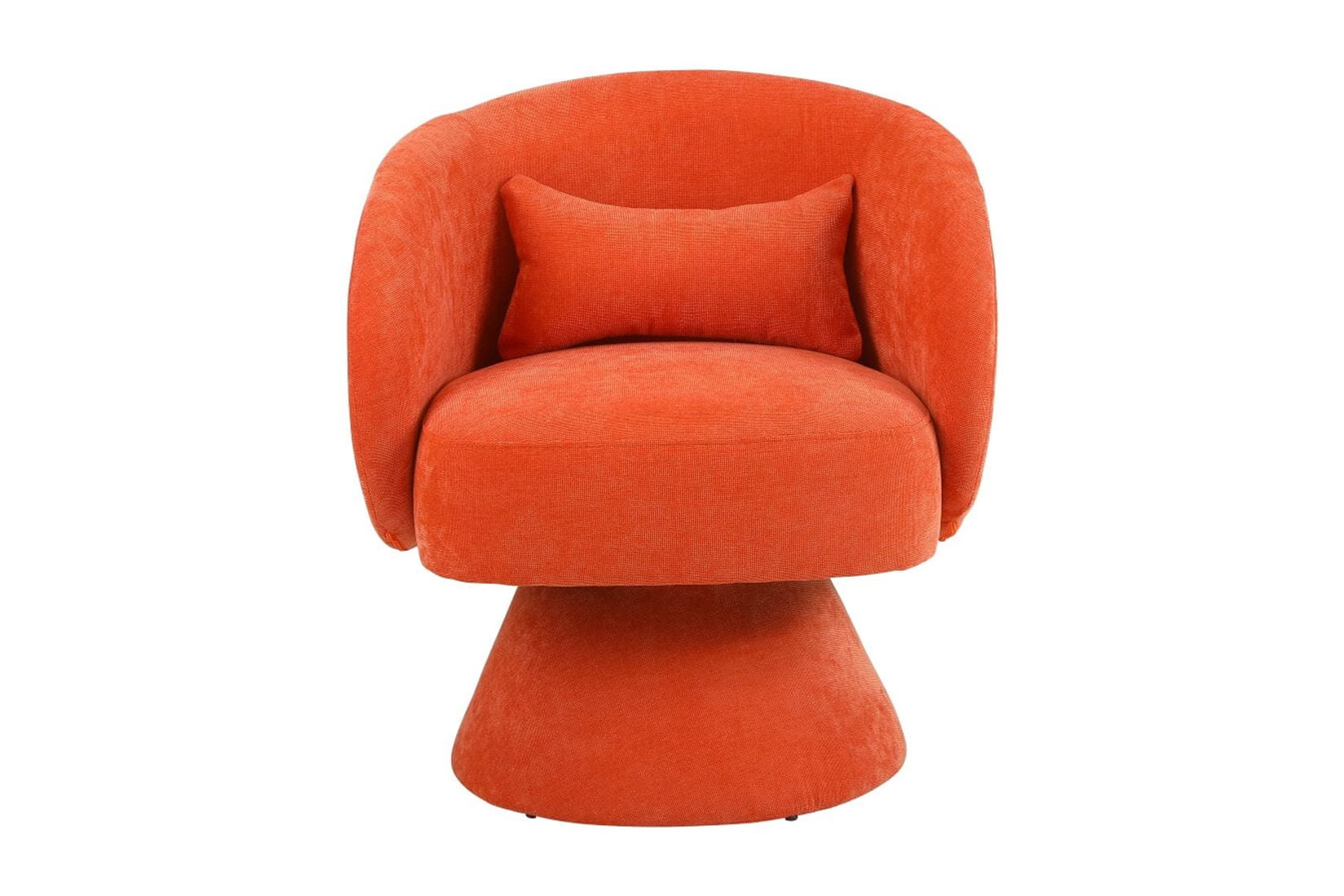 Swivel Barrel Chair, Upholstered Swivel Cuddle Accent Sofa Chairs for ...