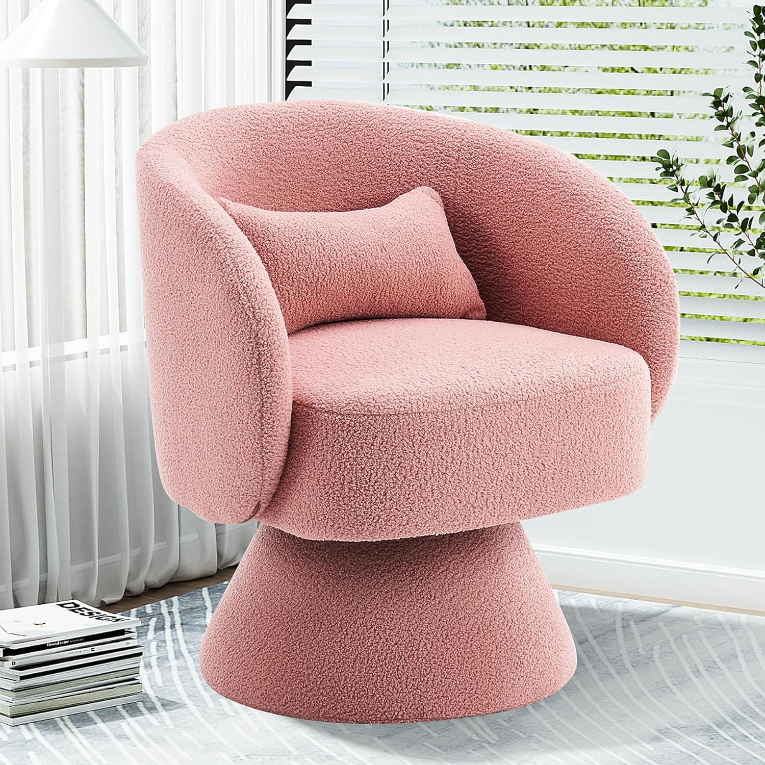 Swivel Barrel Chair Upholstered Swivel Cuddle Chairs Room Comfy °Small ...