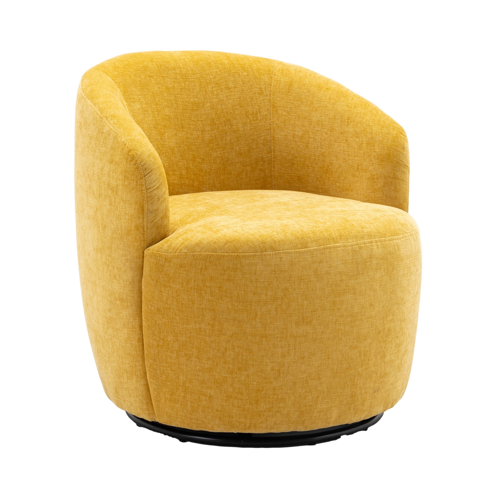 Swivel Barrel Chairs Accent Chair, 360° Swivel Single Armchair Round ...
