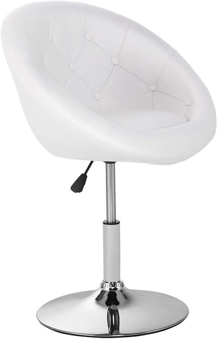 swivel barstool accent vanity chair with adjustable height, tilt swivel ...