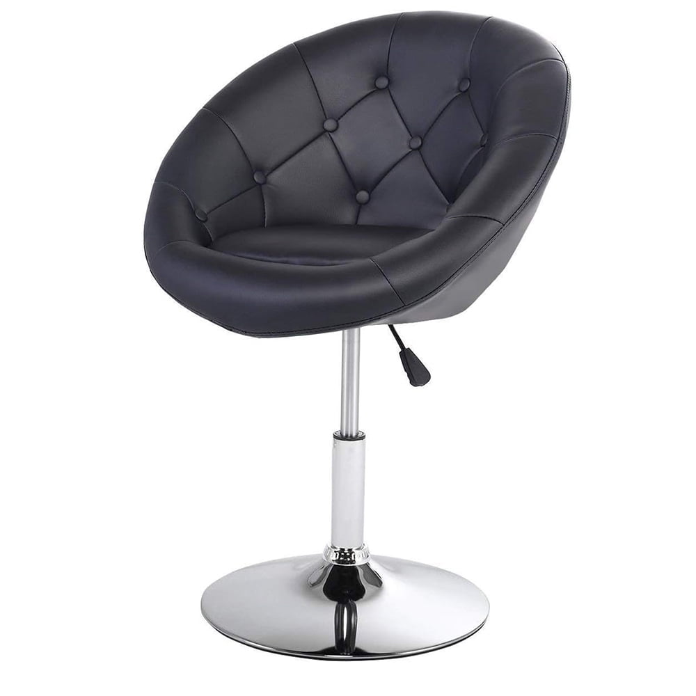 Swivel Barstool, Accent Vanity Chair with Adjustable Height, Tilt ...