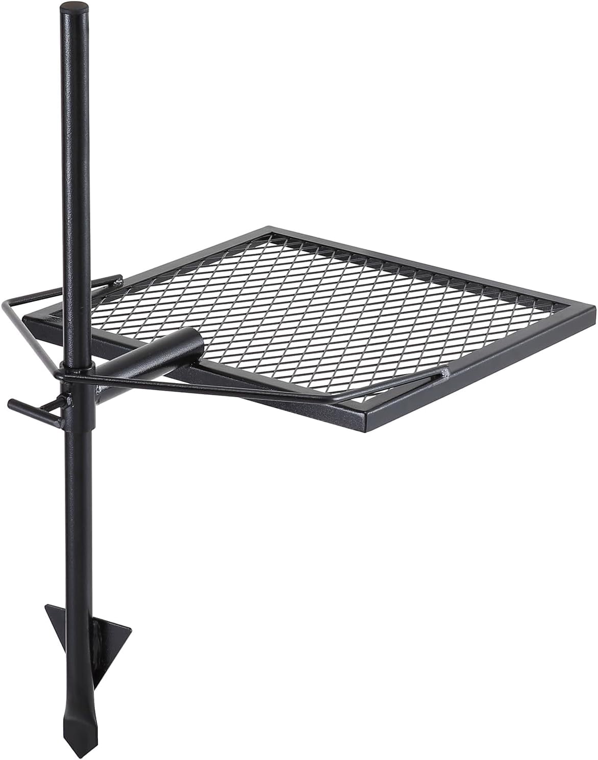Swivel Campfire Grill 360° Adjustable Fire Pit Grate, Heavy Duty Steel ...