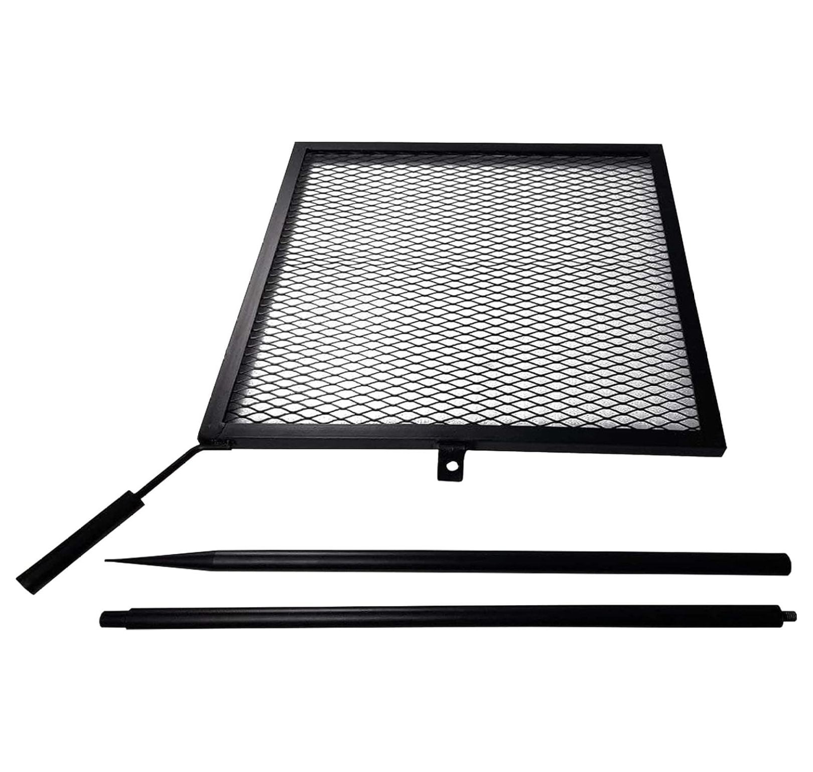 Swivel Campfire Grill Grate 24" with Spike Pole for Outdside Cooking ...