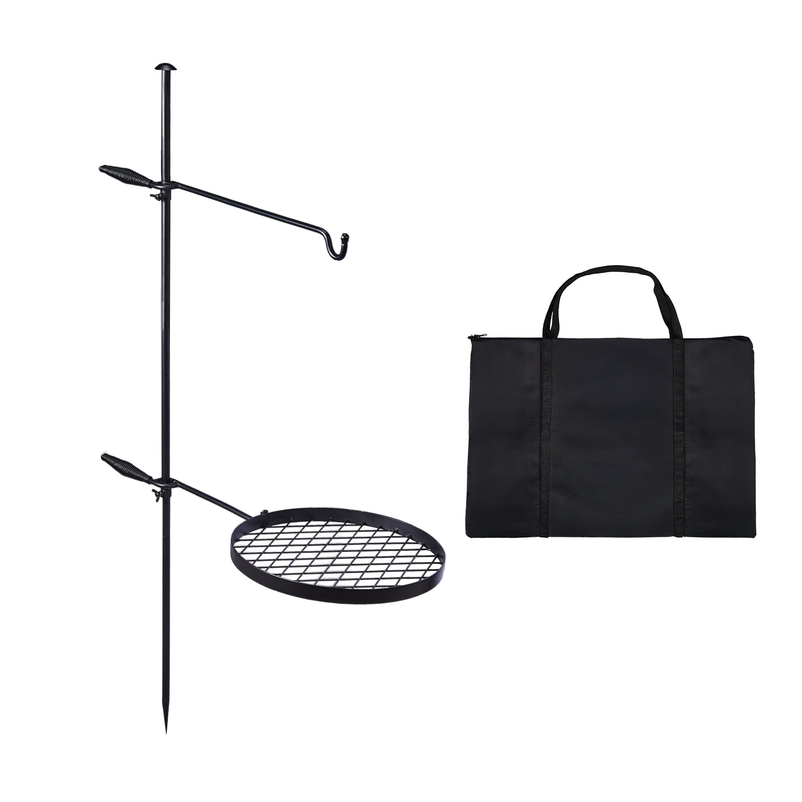 Swivel Campfire Grill, Open Fire Cooking Equipment for Camping with ...