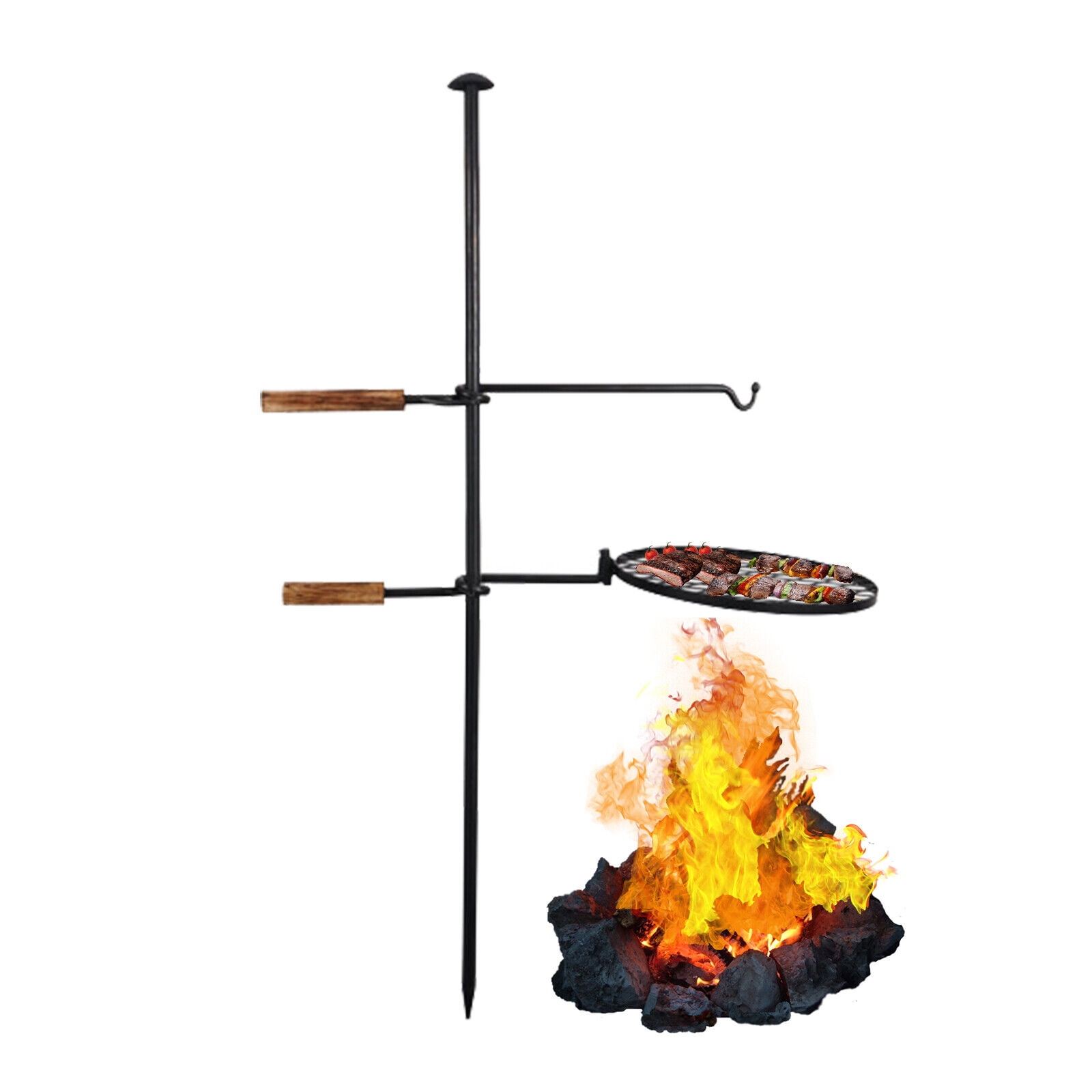 Swivel Campfire Swivel Grill Heavy Duty Over Fire Grill for BBQ Camping ...