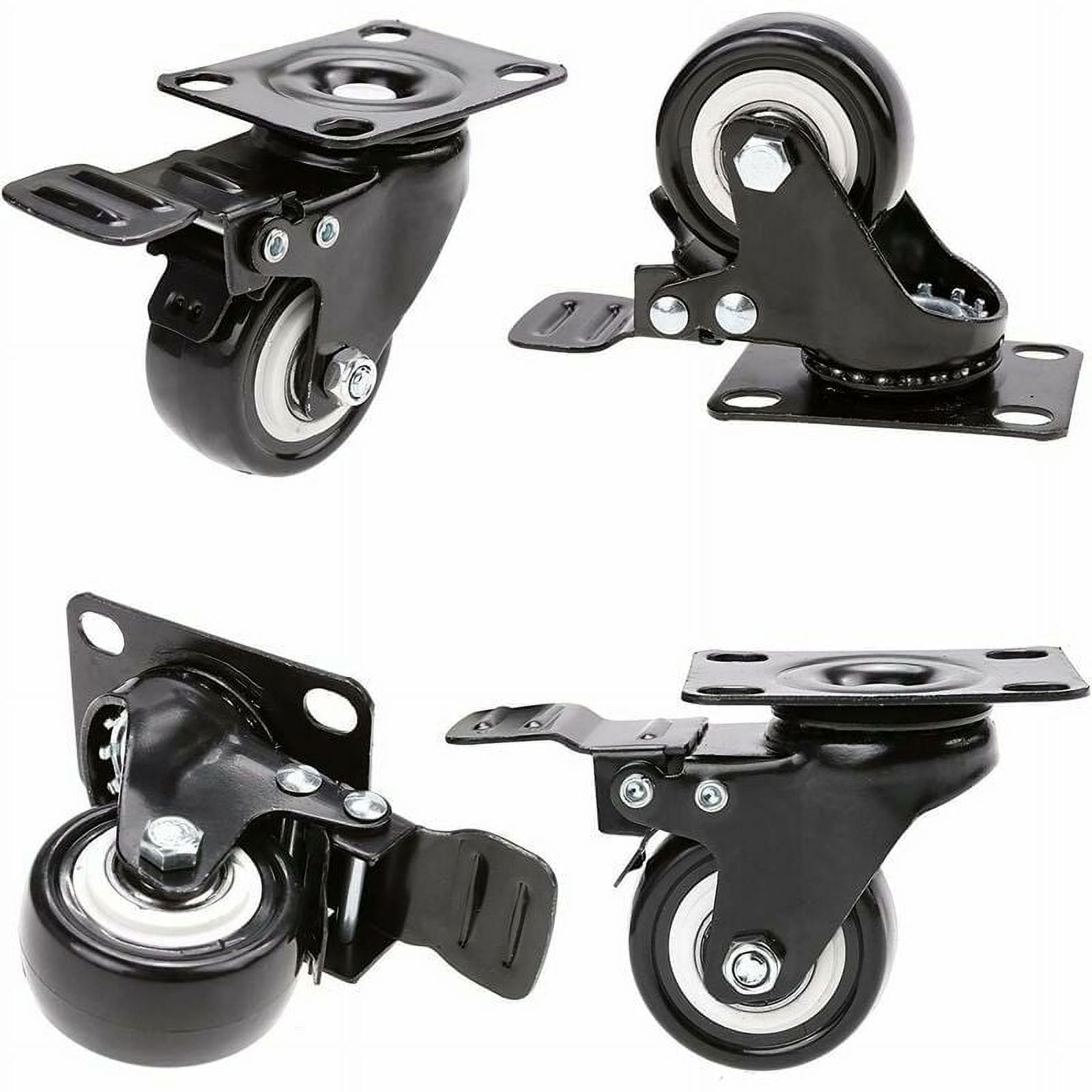 Swivel Caster Wheels for Furniture, No Noise Double Ball Bearing Heavy ...