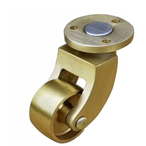 Swivel Casters with Plate, 1" Antique Brass Caster Wheels for Furniture ...