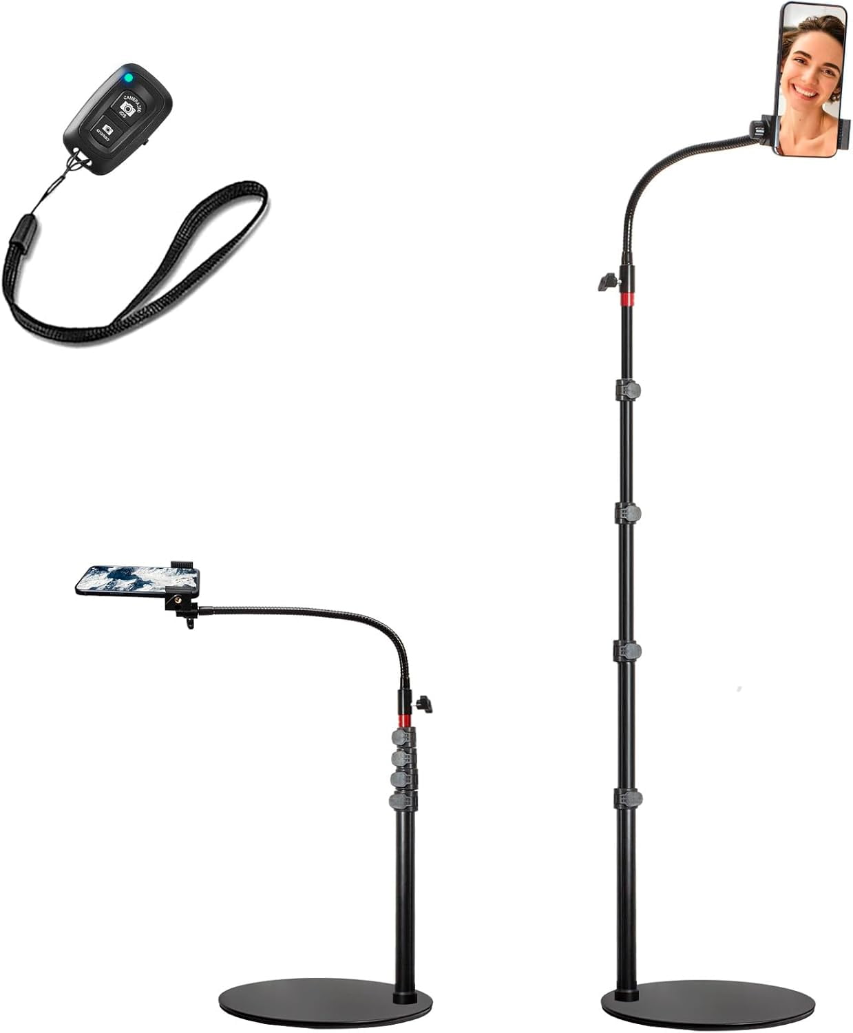 Swivel Cell Phone Mount - Height Adjustable Stand with Heavy Stable ...
